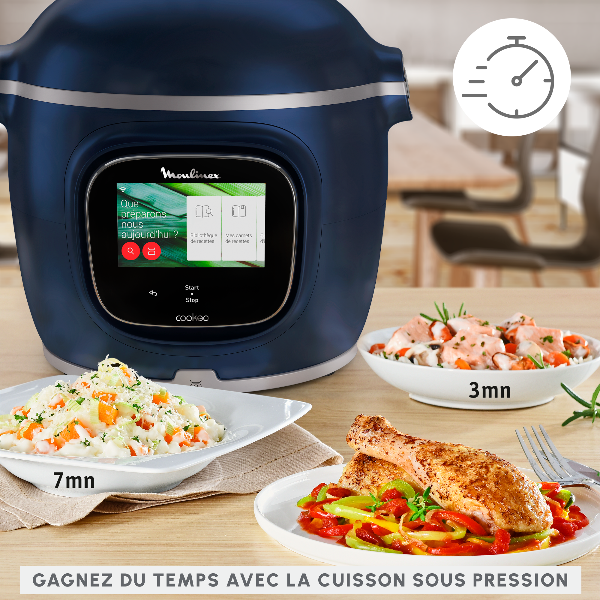 Cookeo Touch Pro CE943410 Multicuiseur intelligent haute pression - 13 ...