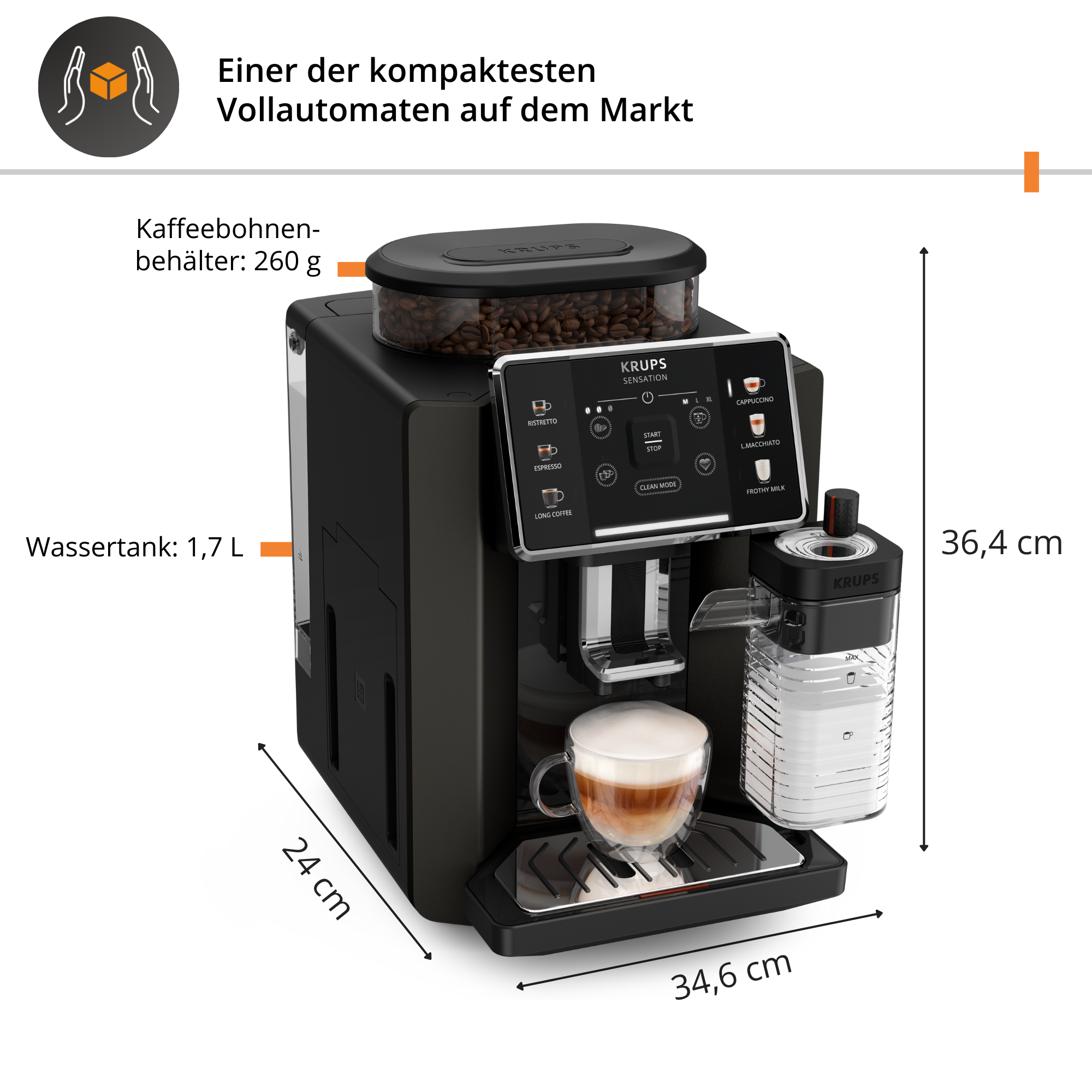 Sensation Milk EA9129 | Kaffeevollautomaten | Krups