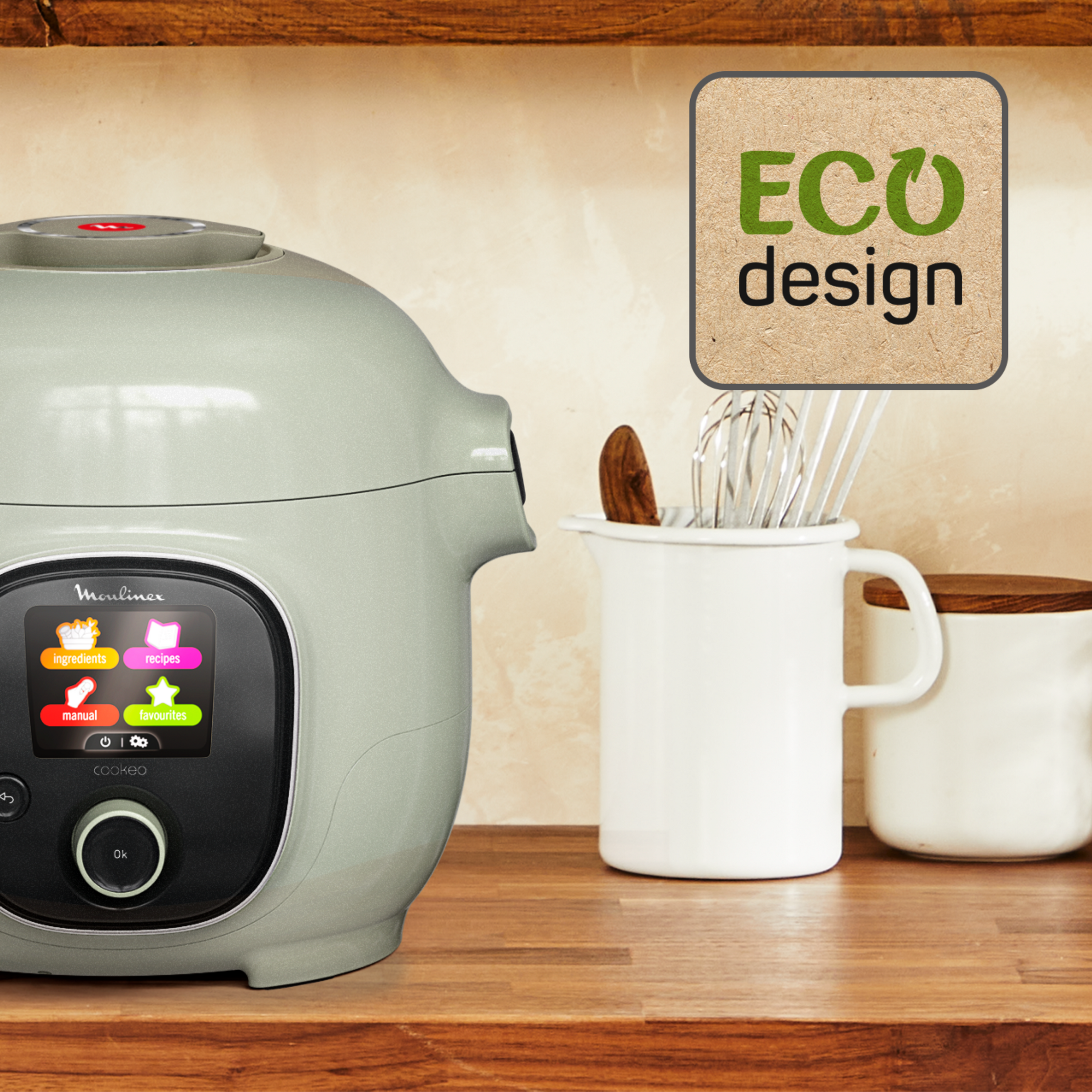 Cookeo Mini Eco-design CE88E310 Multicuiseur intelligent haute pression ...