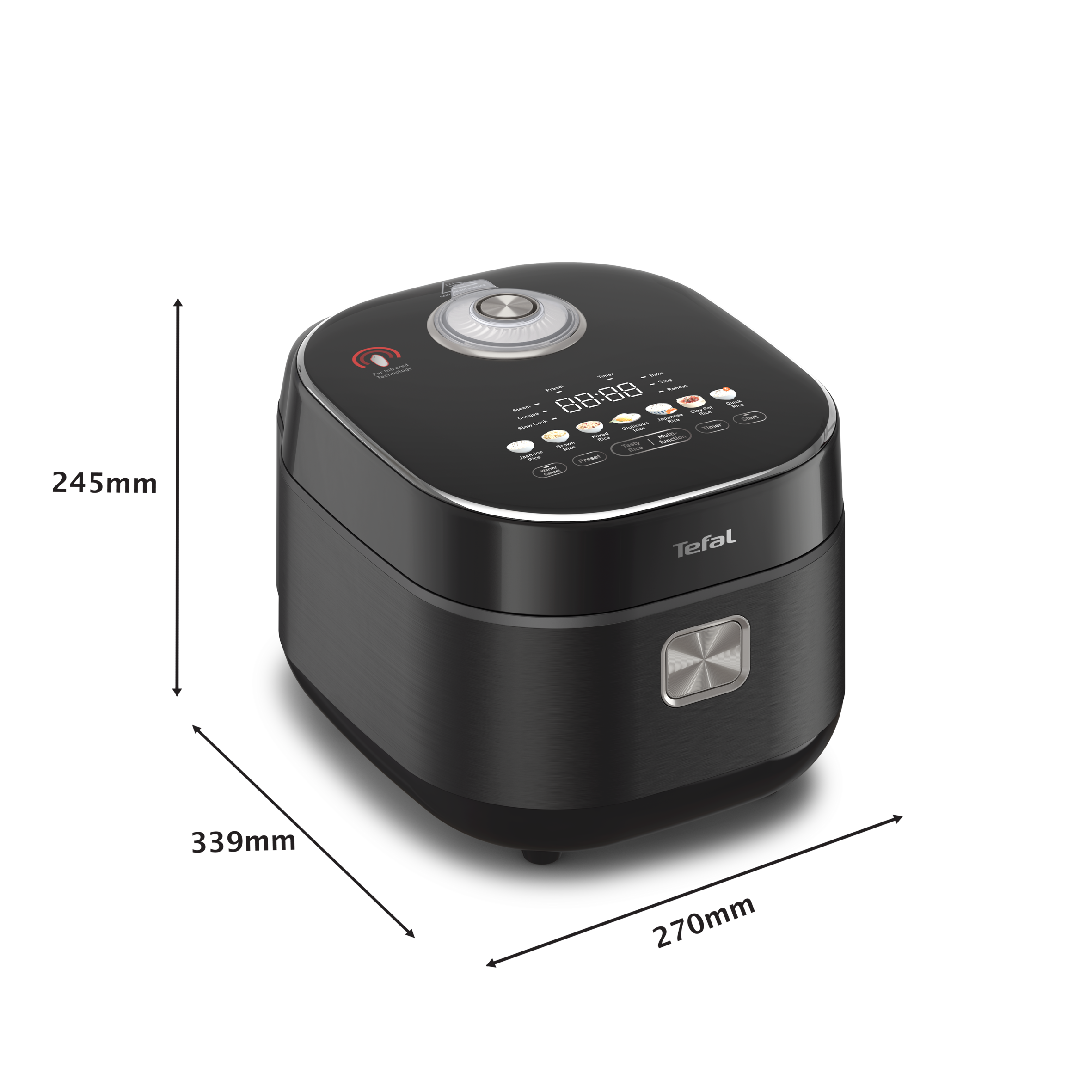 Tefal Far Infrared IH Rice Cooker 1.5L RK8868 FREE Rosy Wokpan 28cm | TEFAL