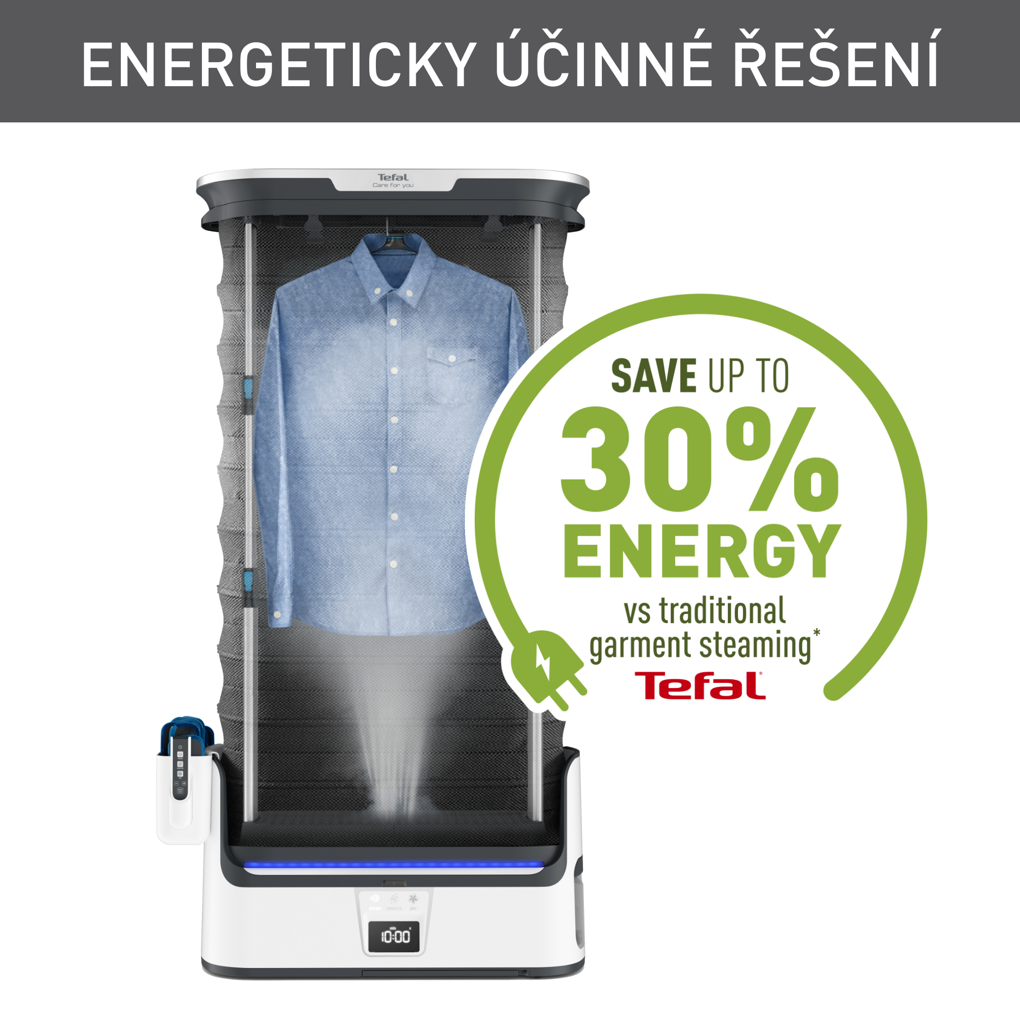 Samožehlička Tefal Care For You i-Blue Eco YT4050E1 Šedá/Bílá ...