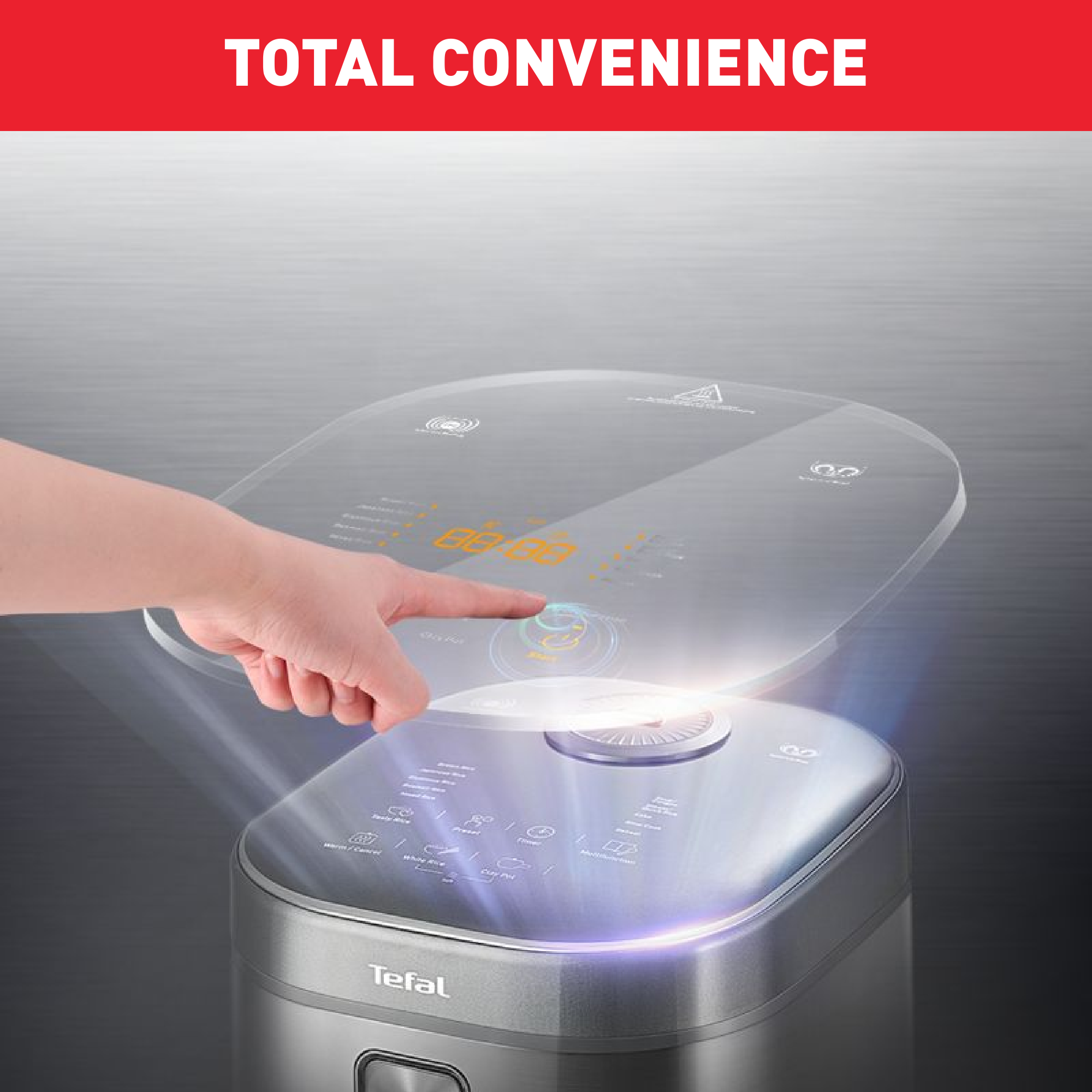 Tefal หม้อหุงข้าว RICE MASTER IH ความจุ 1.8 ลิตร รุ่น RK818A | TEFAL