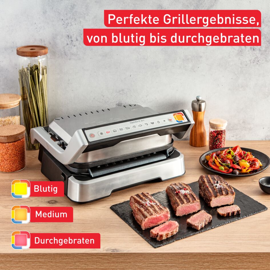 OptiGrill 4in1 Kontaktgrill: Mit automatischer Grillzeit GC774D