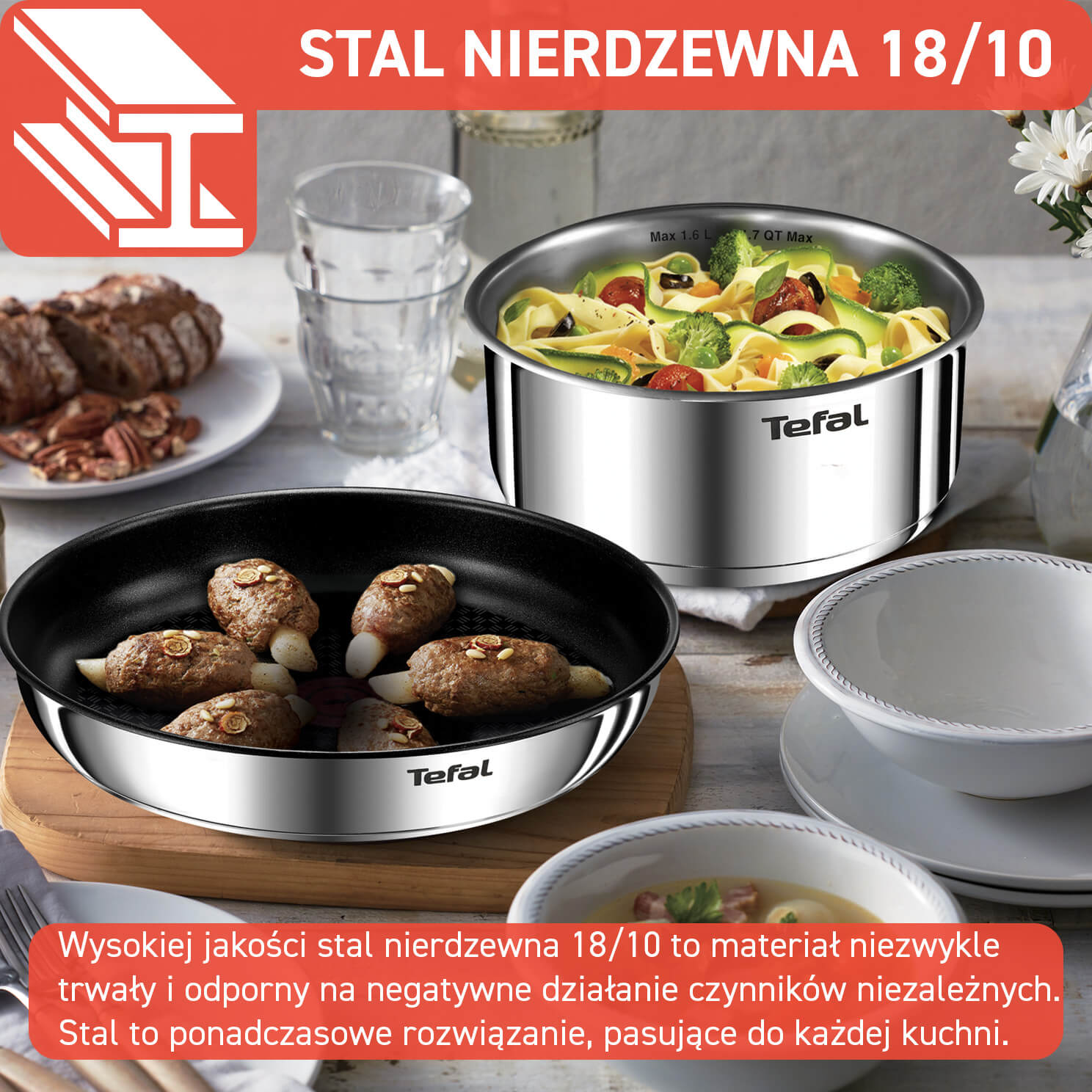 Zestaw patelni TEFAL INGENIO EMOTION - 4 elementy | Zestawy patelni Tefal Ingenio | Tefal