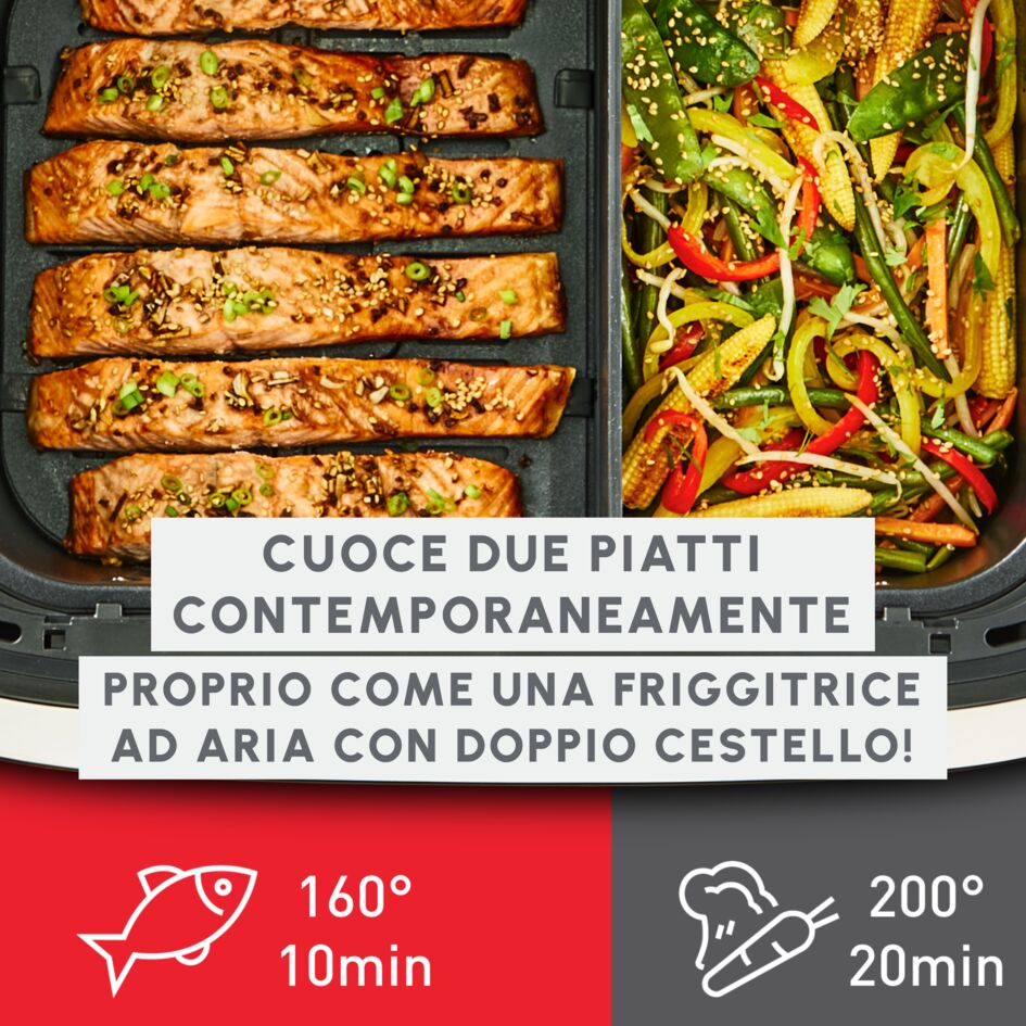 Dual Easy Fry Flex, Friggitrice ad Aria, Capacità 9L/2,5kg ...