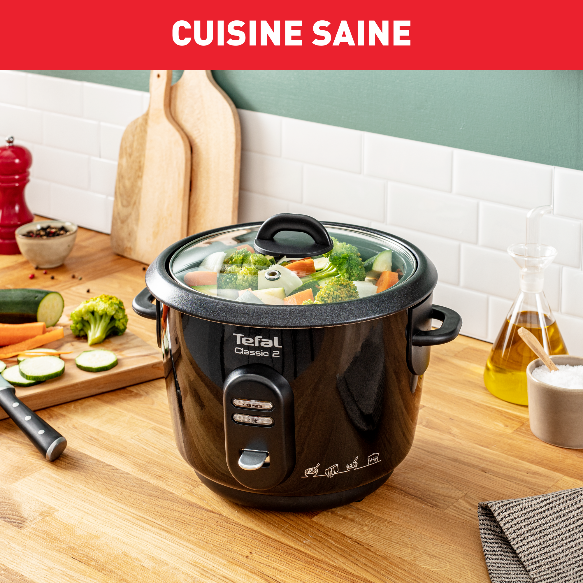 Cuiseur à riz Classic 2 noir | CUISEURS A RIZ | Tefal