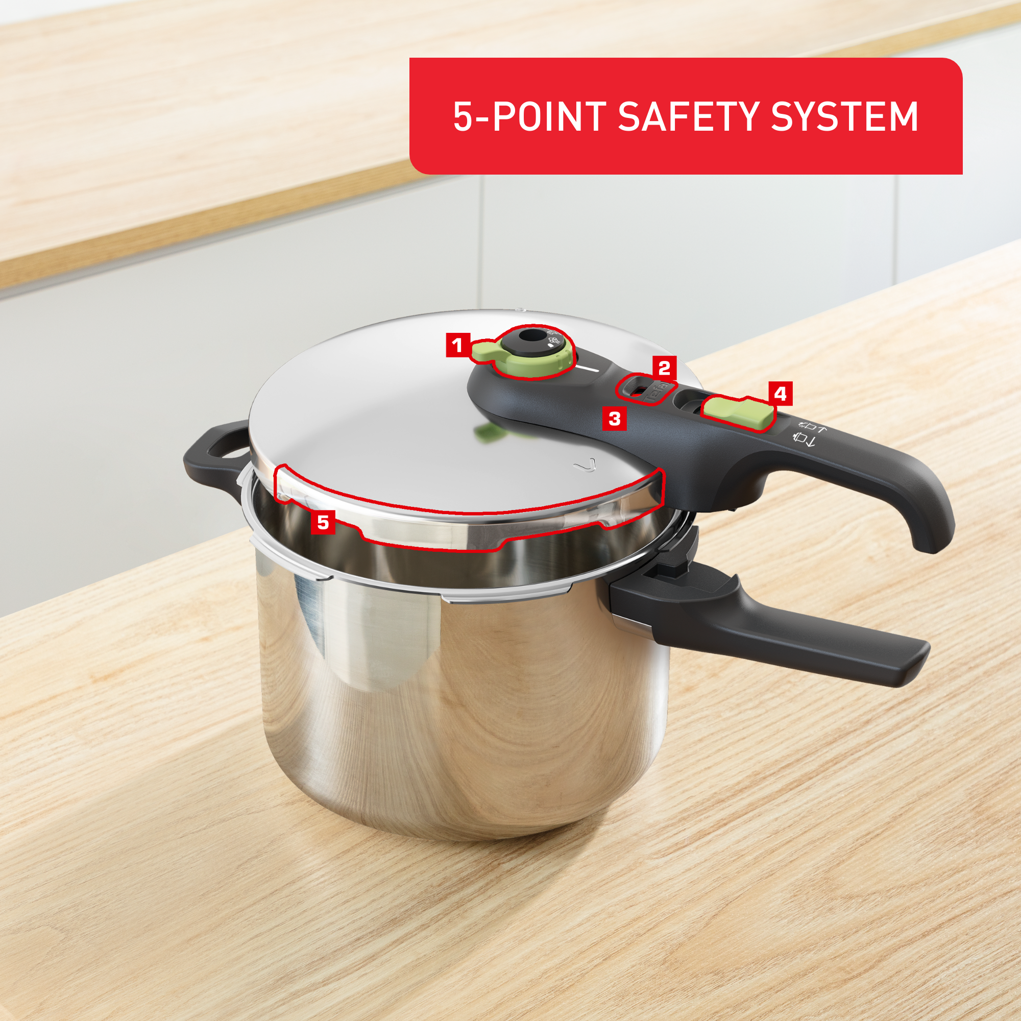 Secure Trendy Schnellkochtopf mit Korb 6 L P25807 | Schnellkochtöpfe ...
