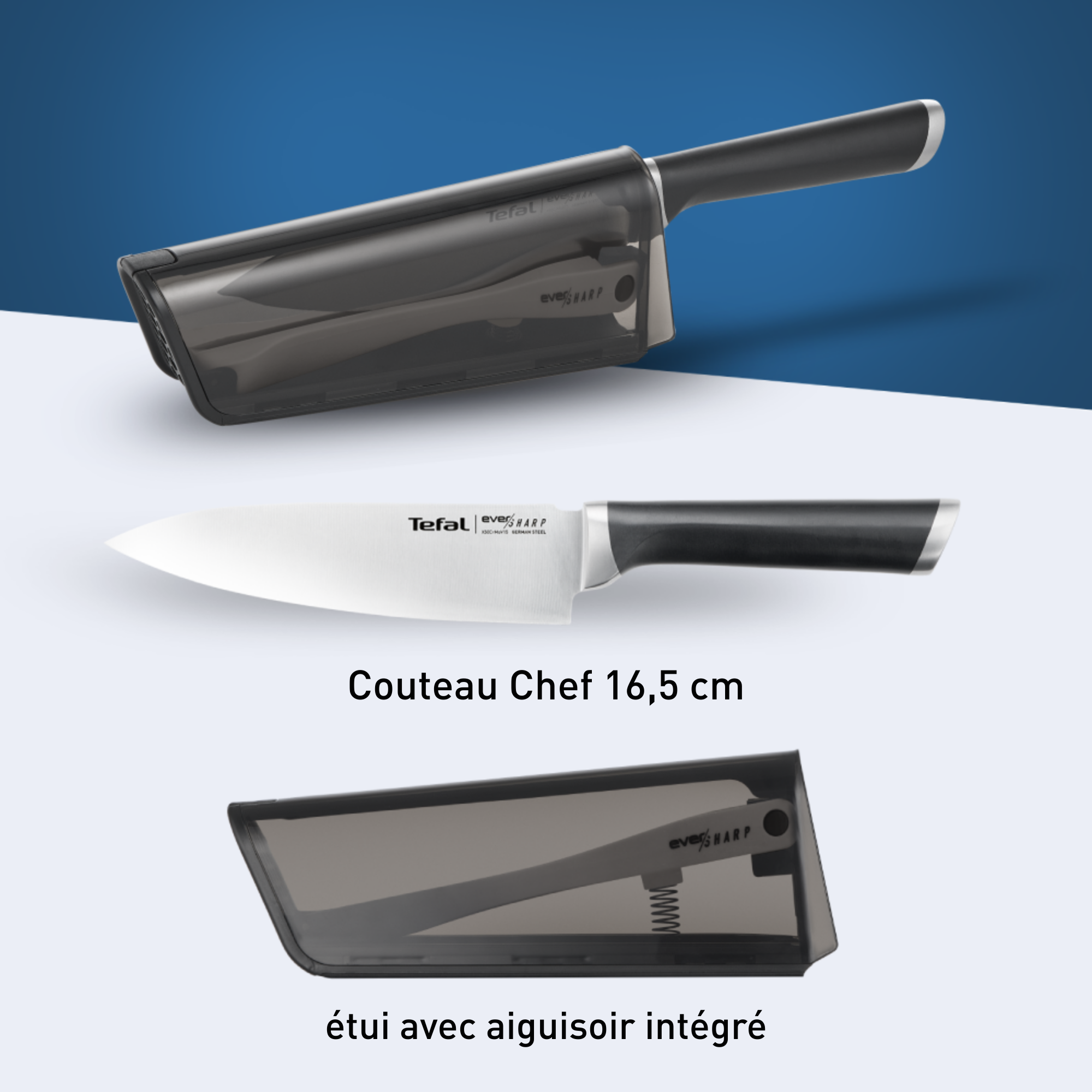 Ever Sharp couteau + aiguiseur | COUTEAUX DE CUISINE | Tefal