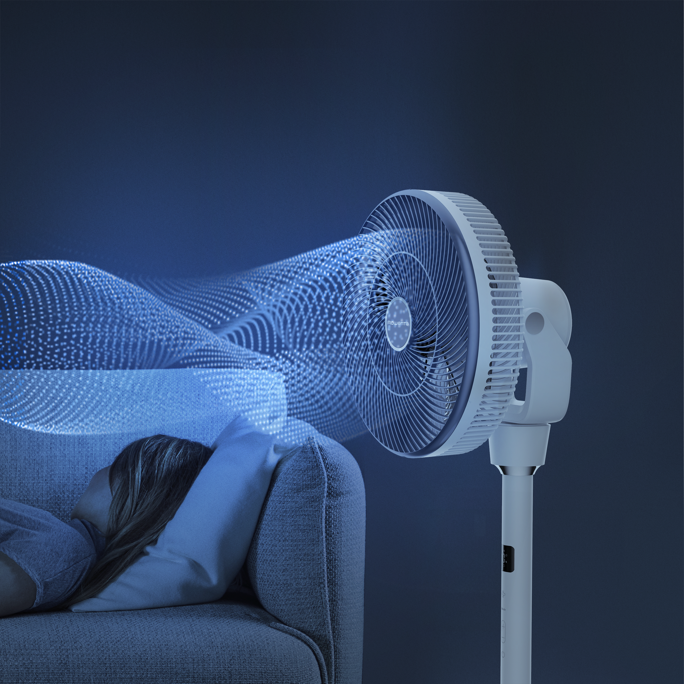 Turbo Swift Silence. Ventilador de Pie con Oscilación Multidireccional ...