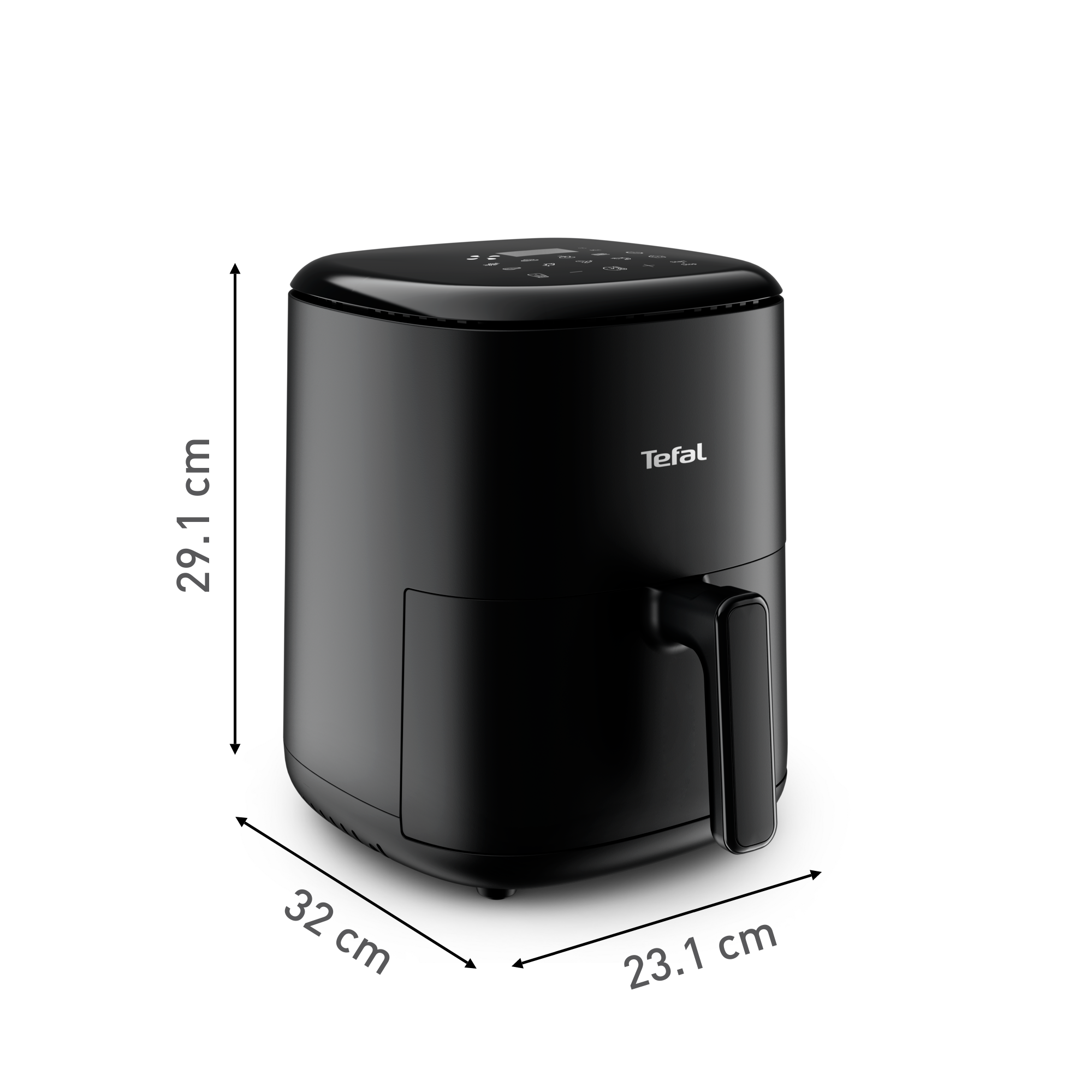 Easy Fry Compact 3L Schwarz EY1458 | Heißluftfritteusen | Tefal