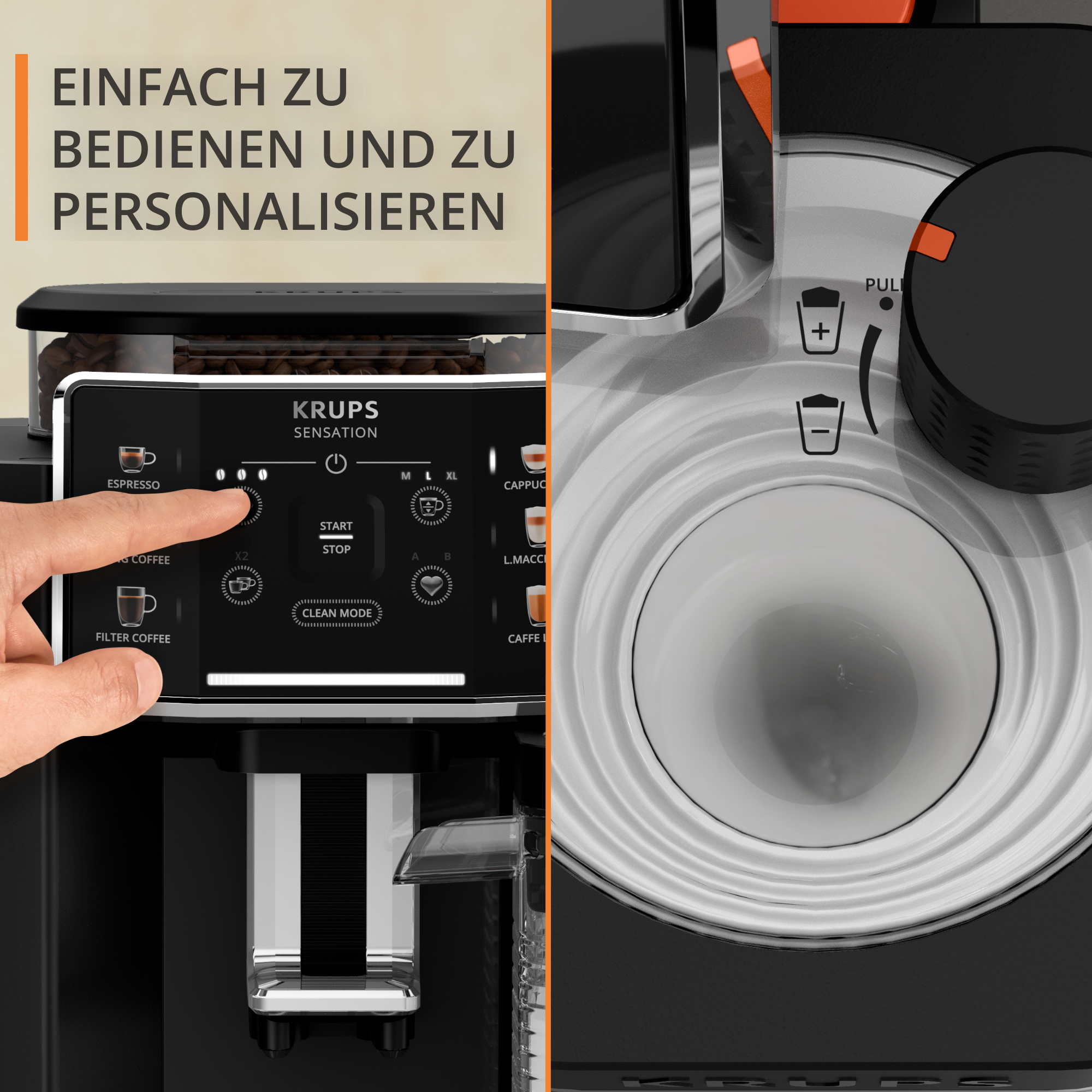 Sensation Milk EA9129 | Kaffeevollautomaten | Krups