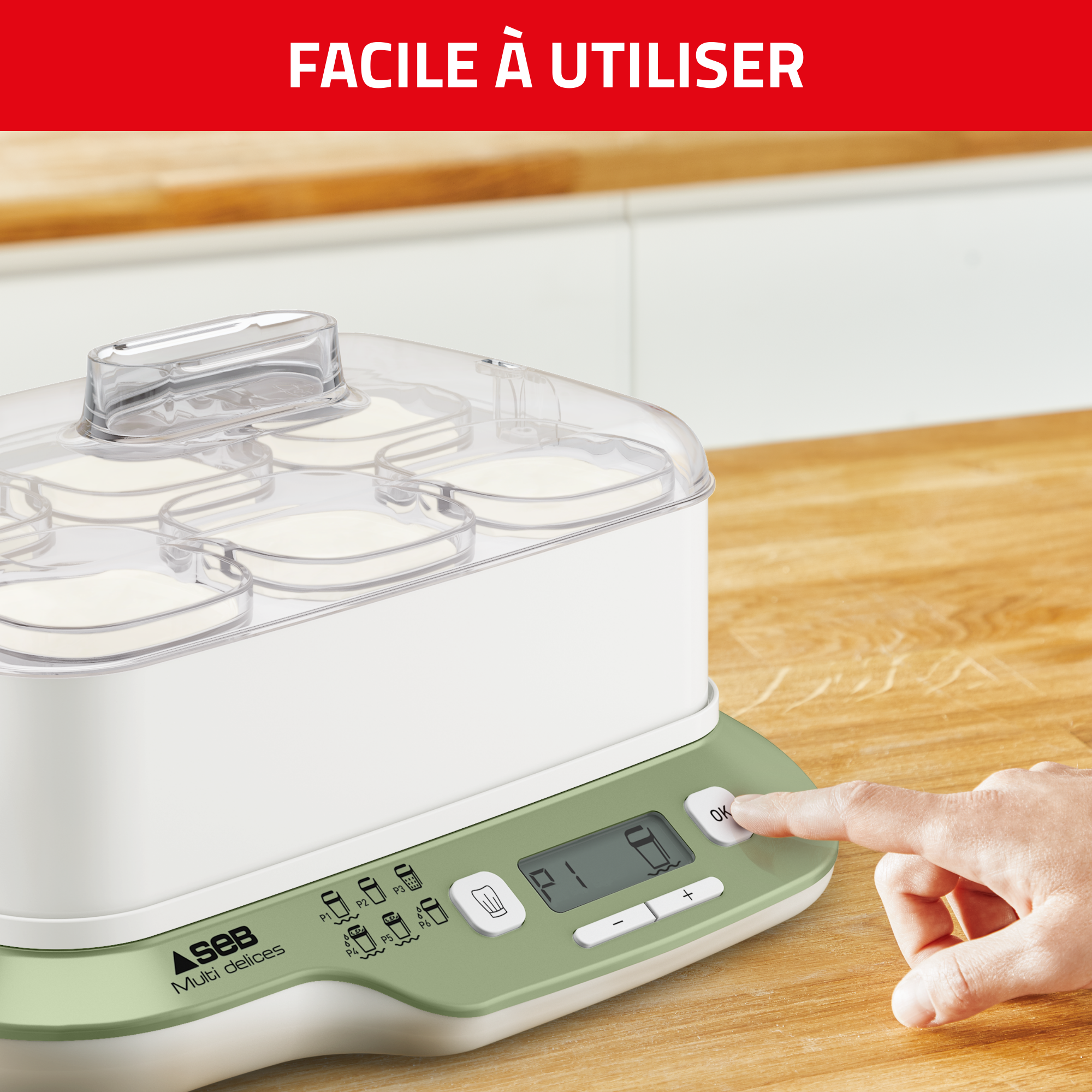 Multi Delices Express & Végétal 6 pots | Yaourtières SEB | Seb