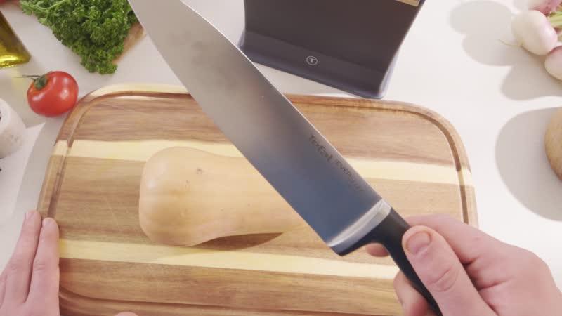 EverSharp, Couteau de chef et bloc à couteau avec système d'aiguisage intégré | COUTEAUX DE ...