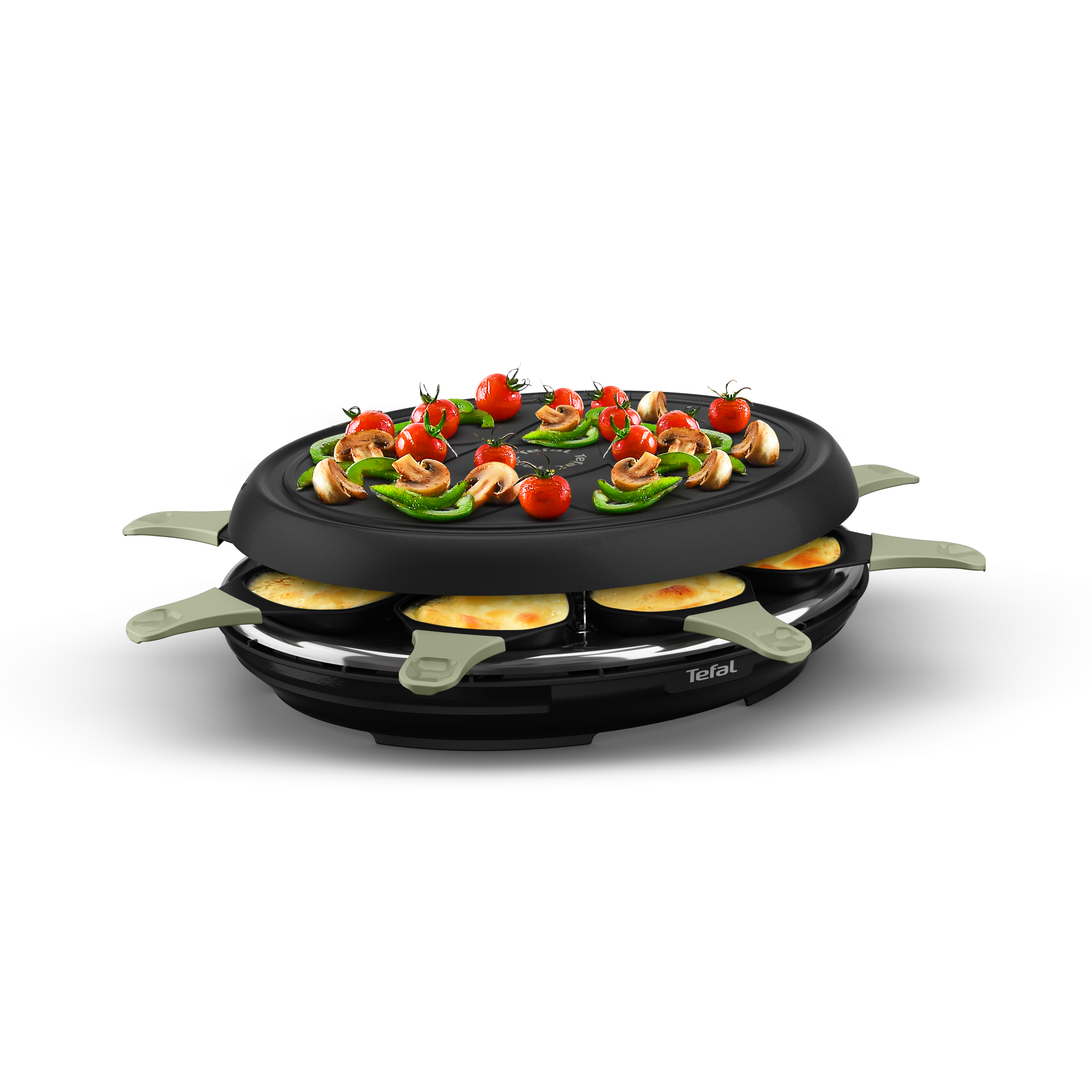 Raclette, Appareil à raclette et gril, Antiadhésif, 8 personnes ...