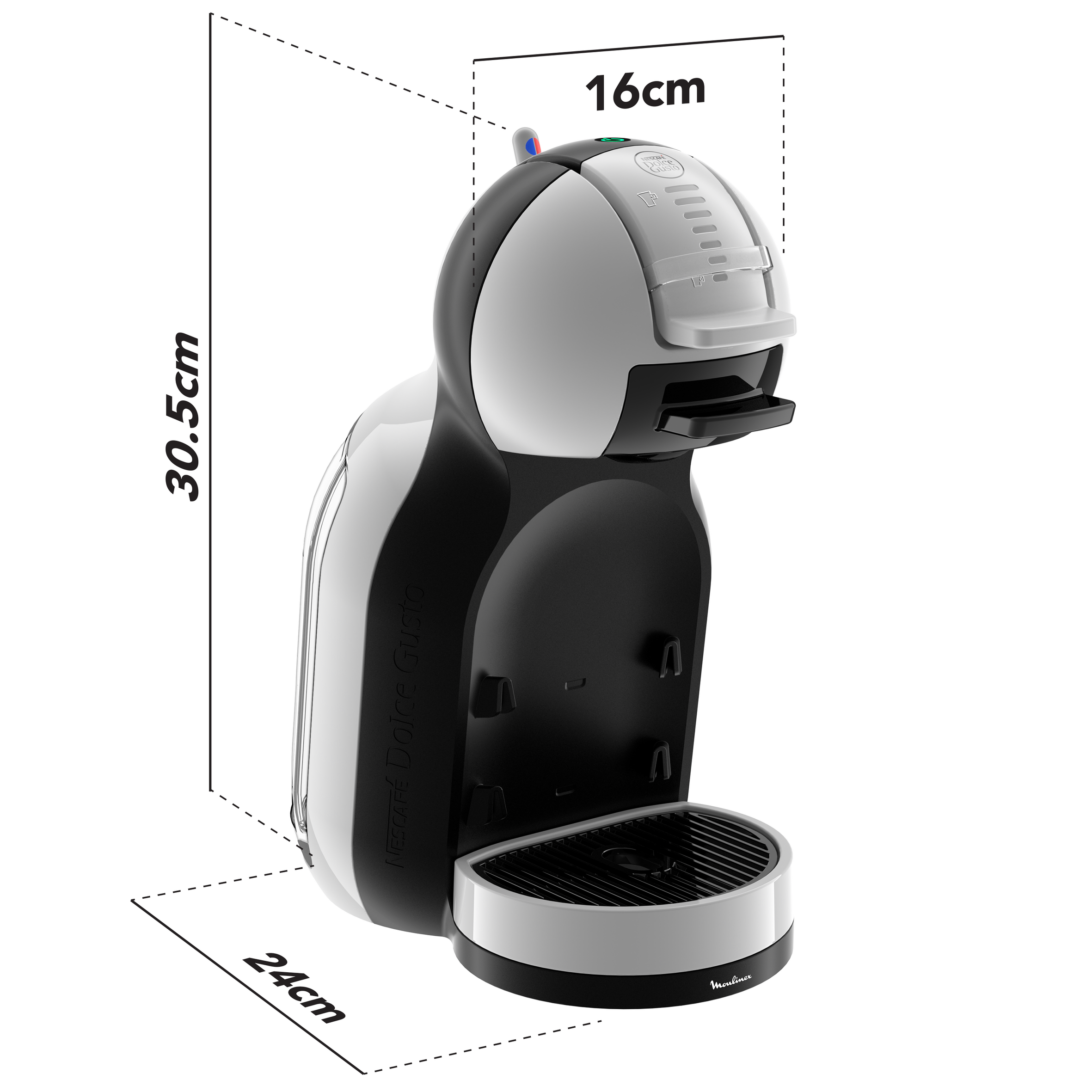 Mini Me Schwarz & Anthrazit KP1238 | Nescafé® Dolce Gusto® | Krups