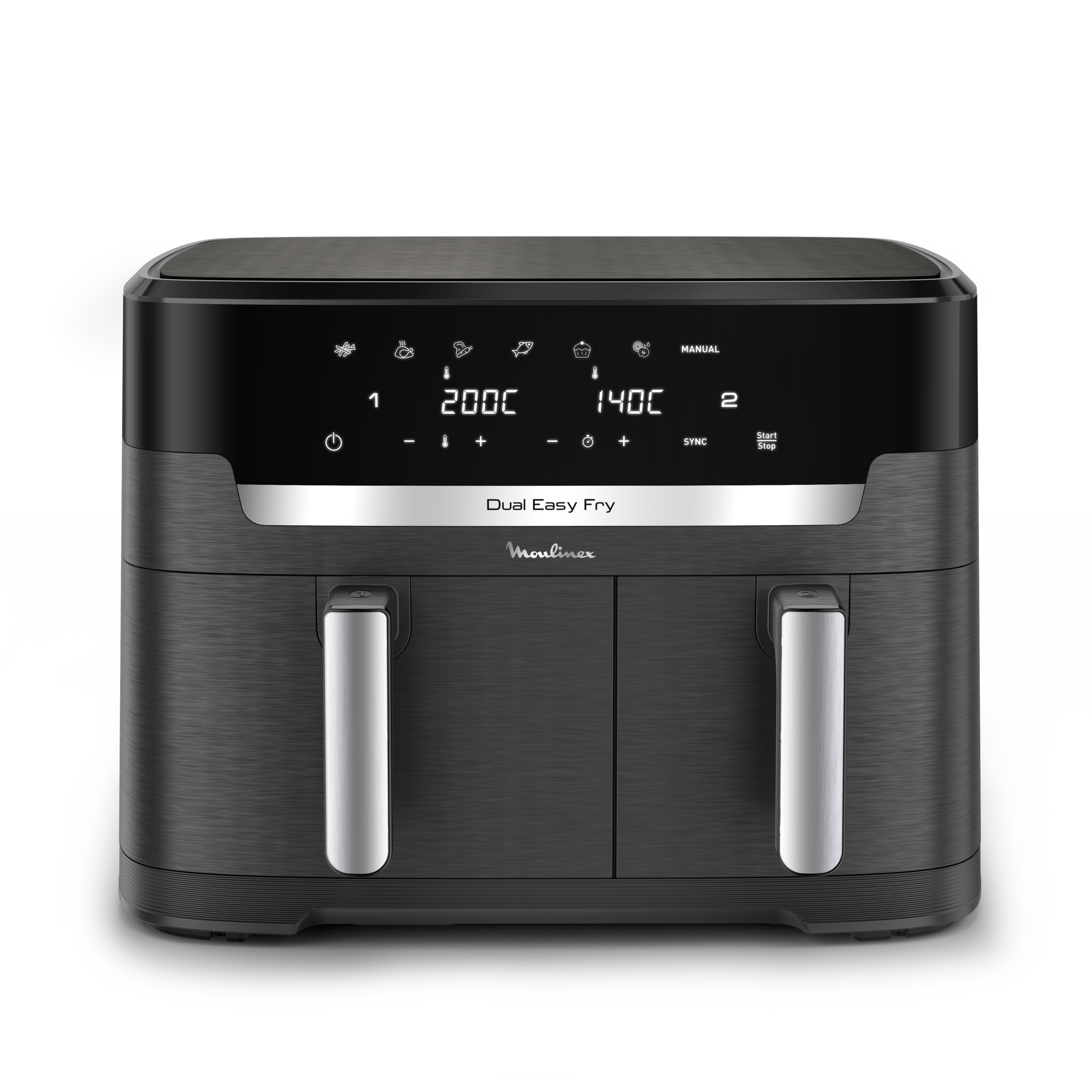 Air fryer Easy Fry Dual XXL, Double air fryer XXL, Cuisson synchronisée, Capacité de 11 L | Air ...