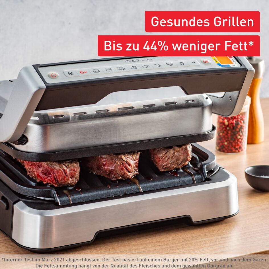 OptiGrill 4in1 Kontaktgrill: Mit automatischer Grillzeit GC774D