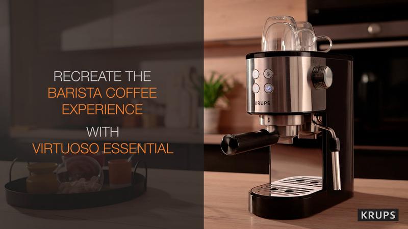 Cafetera espresso de bomba Virtuoso Essential de Krups