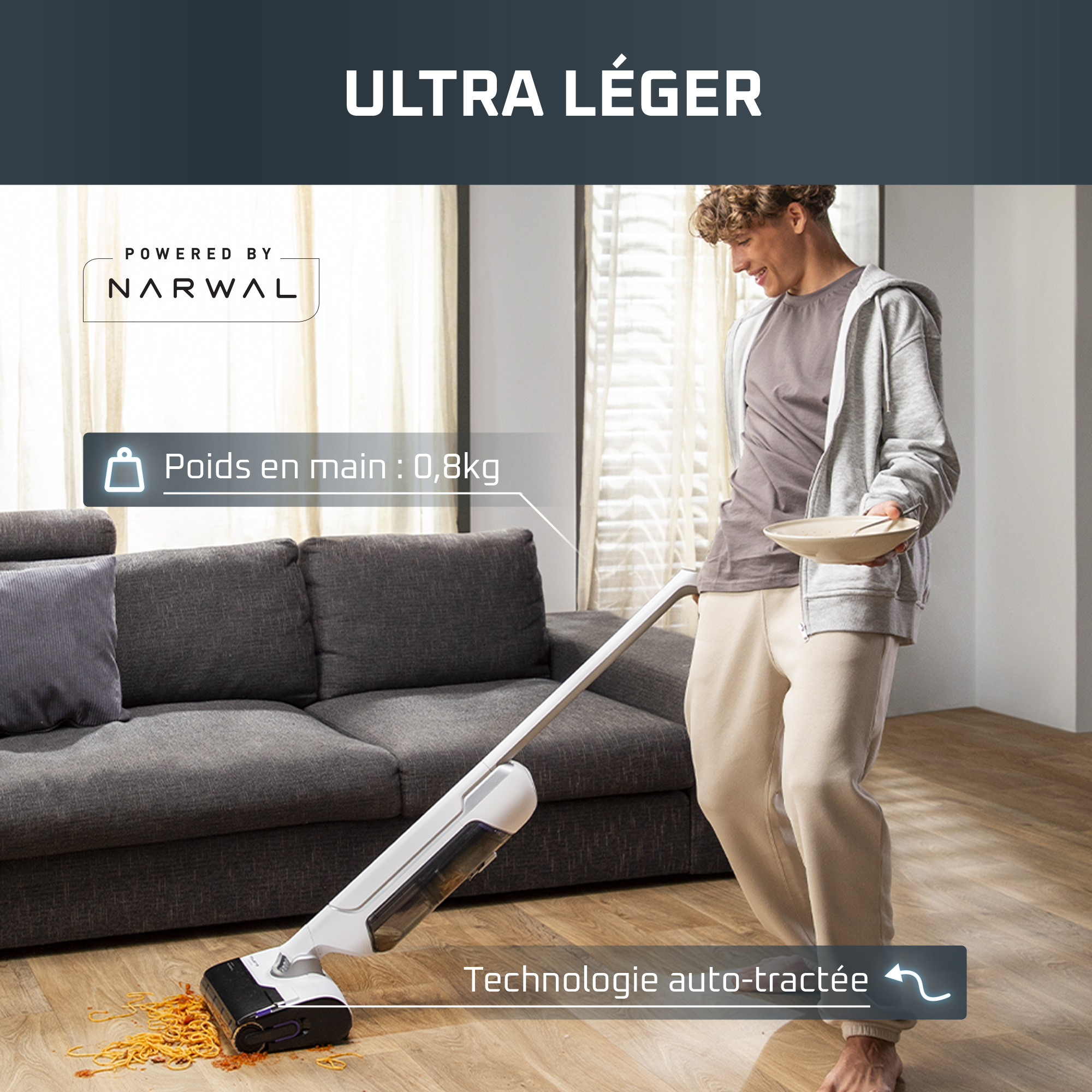X-Clean 10 Aspirateur laveur sans fil, Longue autonomie, Nettoyage et ...