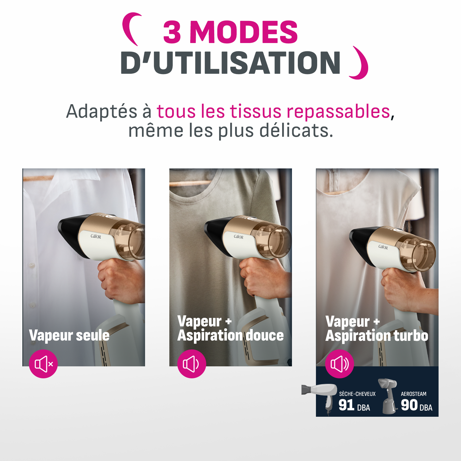 CALOR AeroSteam Plus, Le défroisseur à main révolutionnaire, Les ...