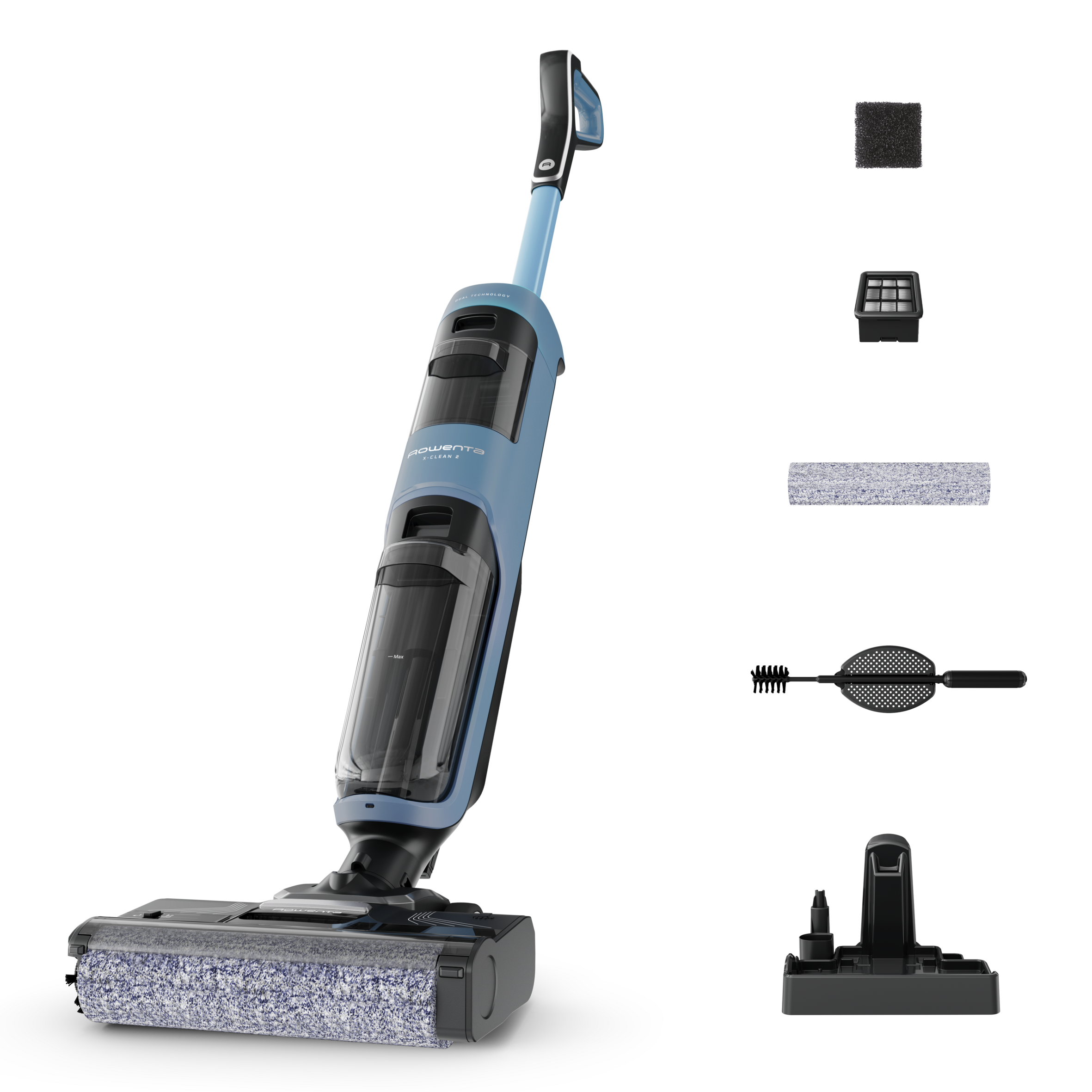 X-Clean 2, Aspirateur laveur sans fil, Nettoyage 2-en-1 pour un gain de ...