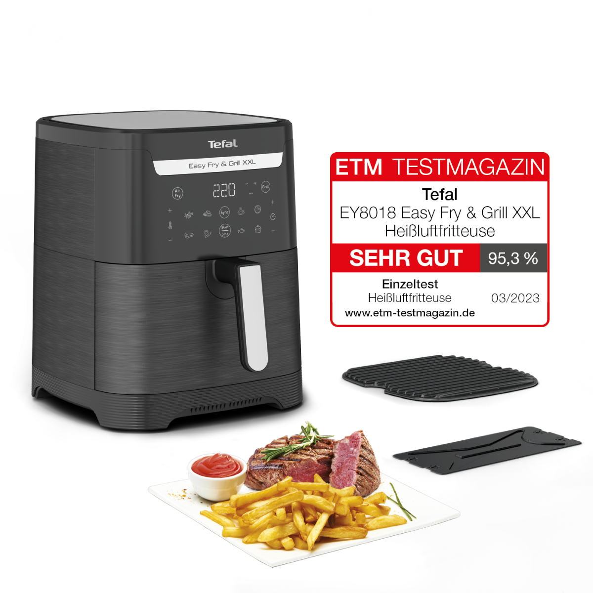 Easy Fry & Grill XXL EY8018 | Heißluftfritteusen | Tefal