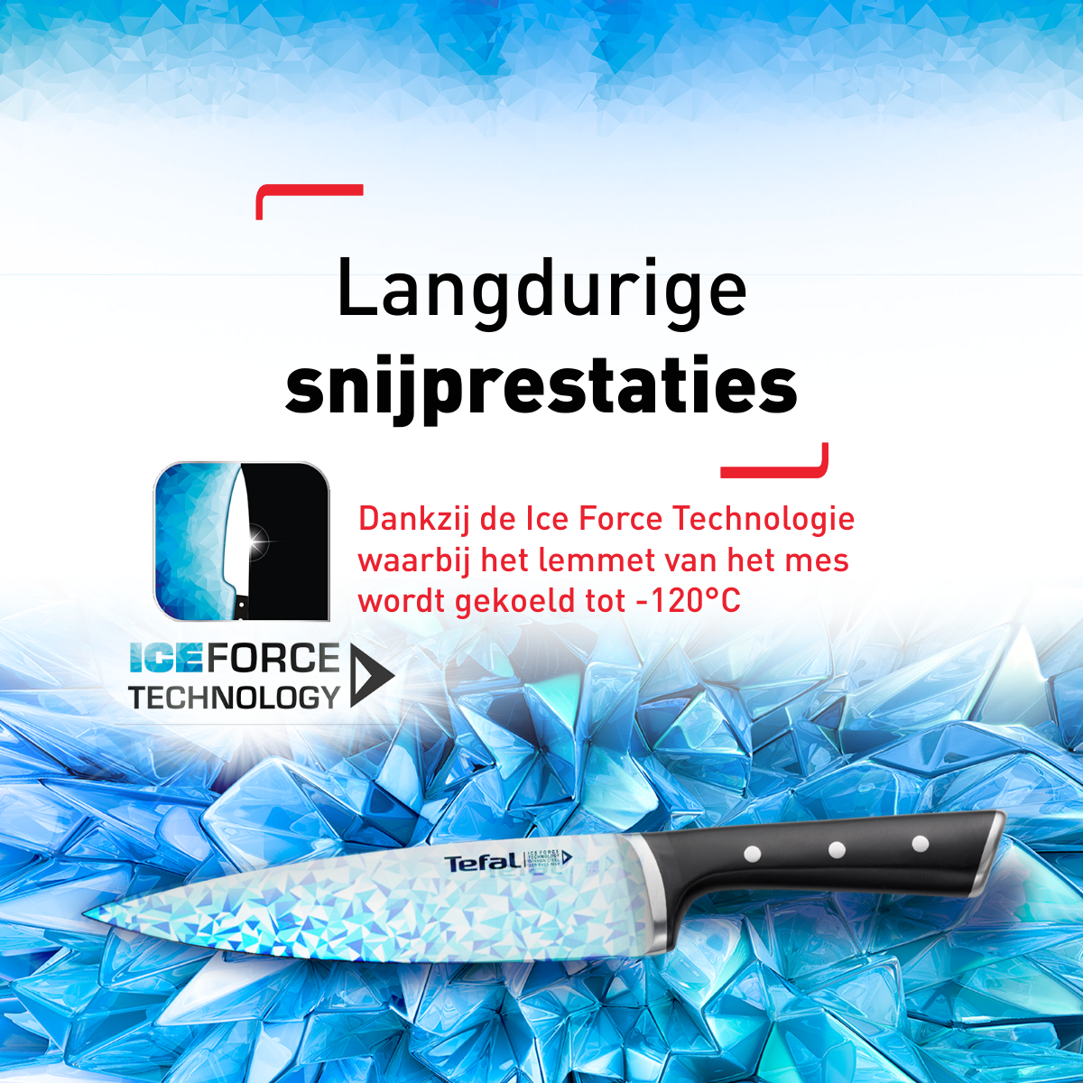 Ice Force K232S574 5-delige set met blok | Messenblokken en -sets | Tefal