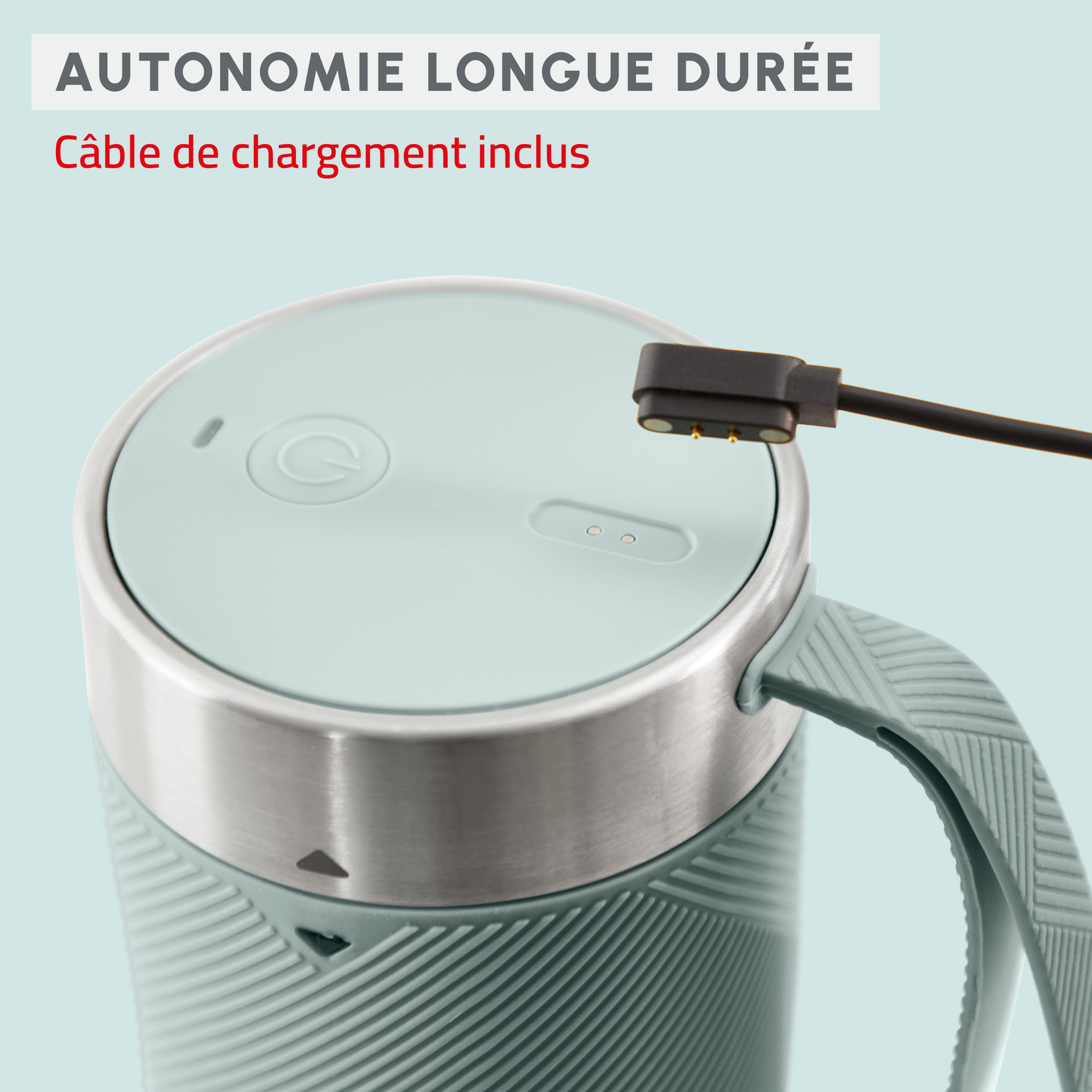 Lightmix Blender portable, Bol tritan 0,3L, 1 vitesse, 2 lames ...