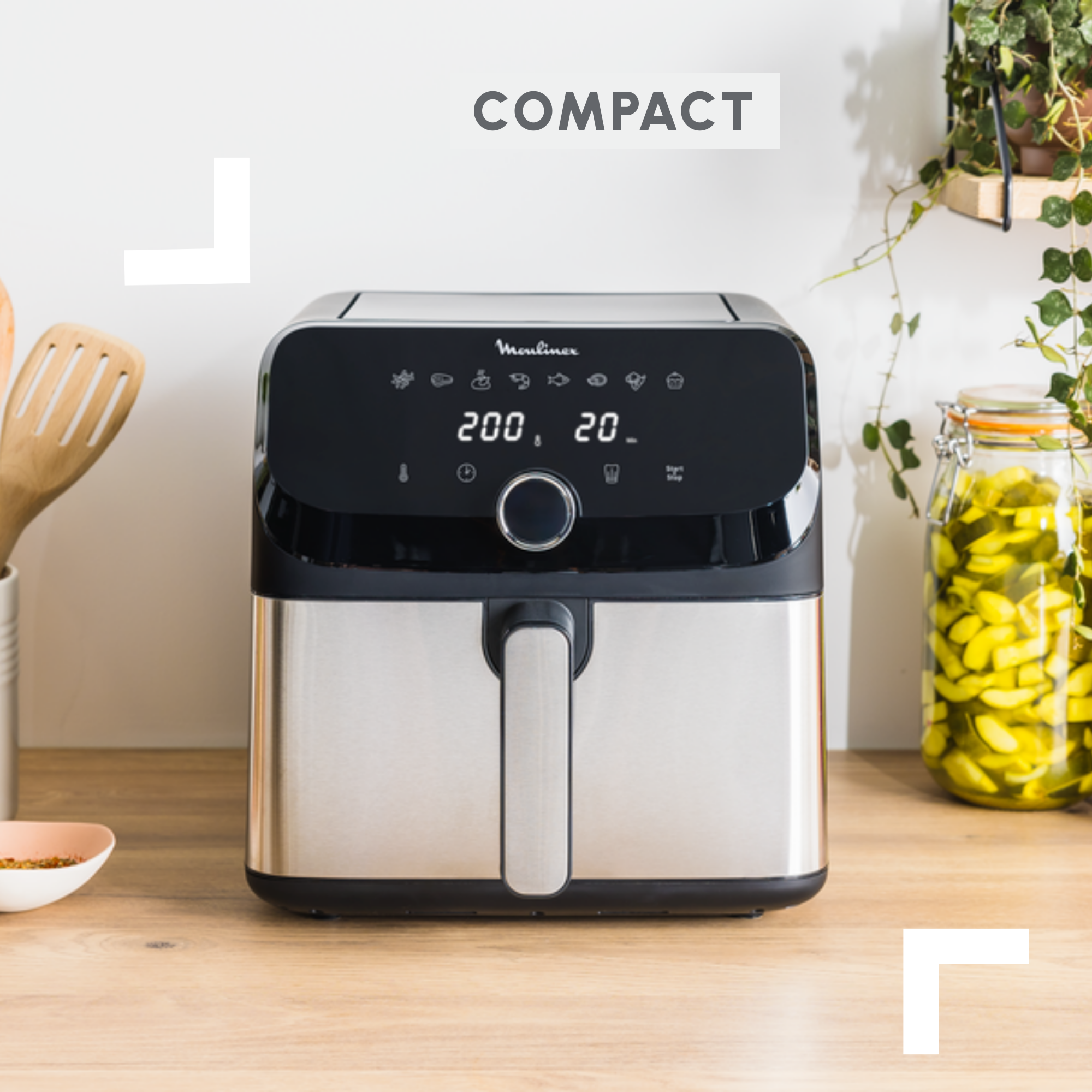 Easy Fry Mega EZ855D20 Air Fryer - 8 programmes - 7.5 L | Air fryers | Moulinex