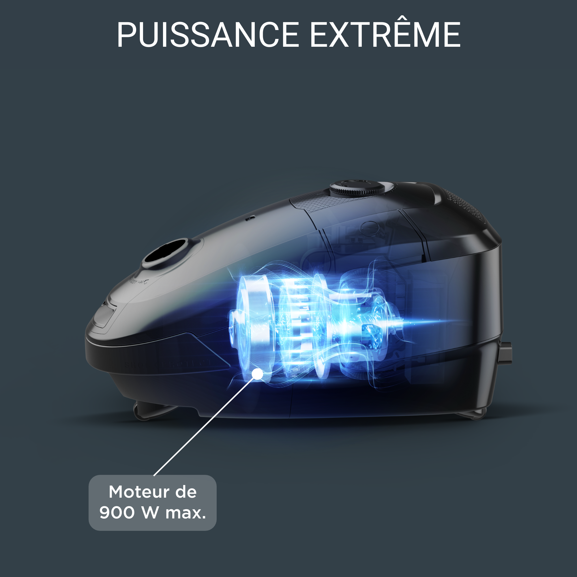 Power XXL, Aspirateur avec sac, 900W, 4,5L, Filtration 99% ...