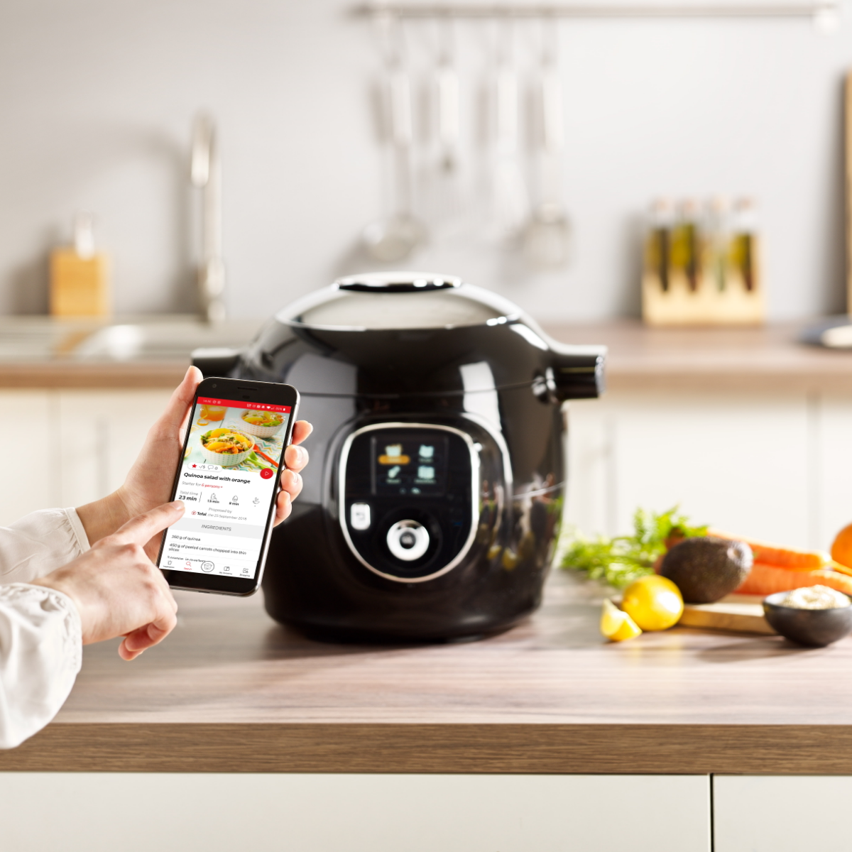 Cook4Me+ Connect CY855830, Интелигентен Мултикукър, 6L, Черен ...