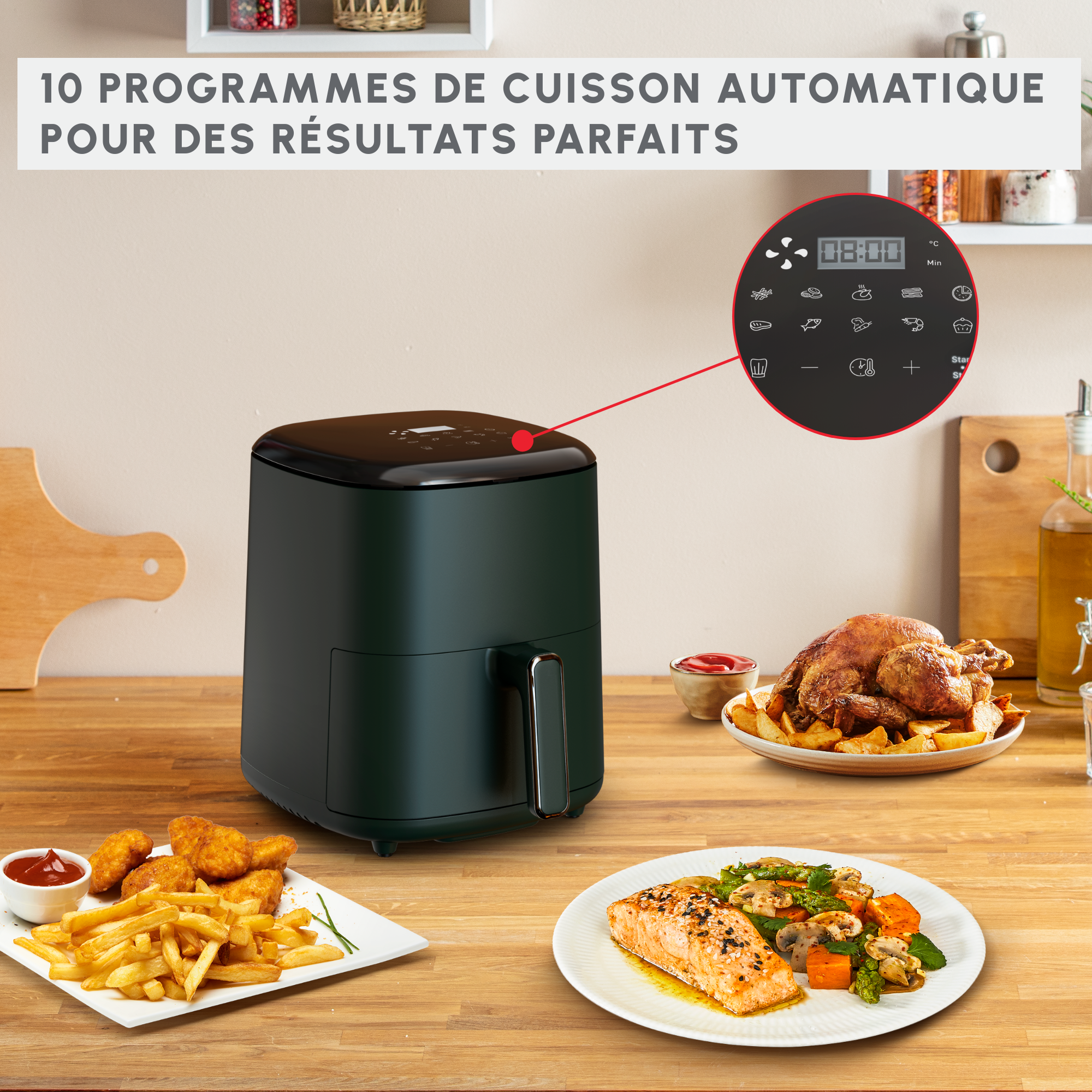 Easy Fry Max EZ245320 Air fryer - 10 programmes - 5L | APPAREILS DE ...