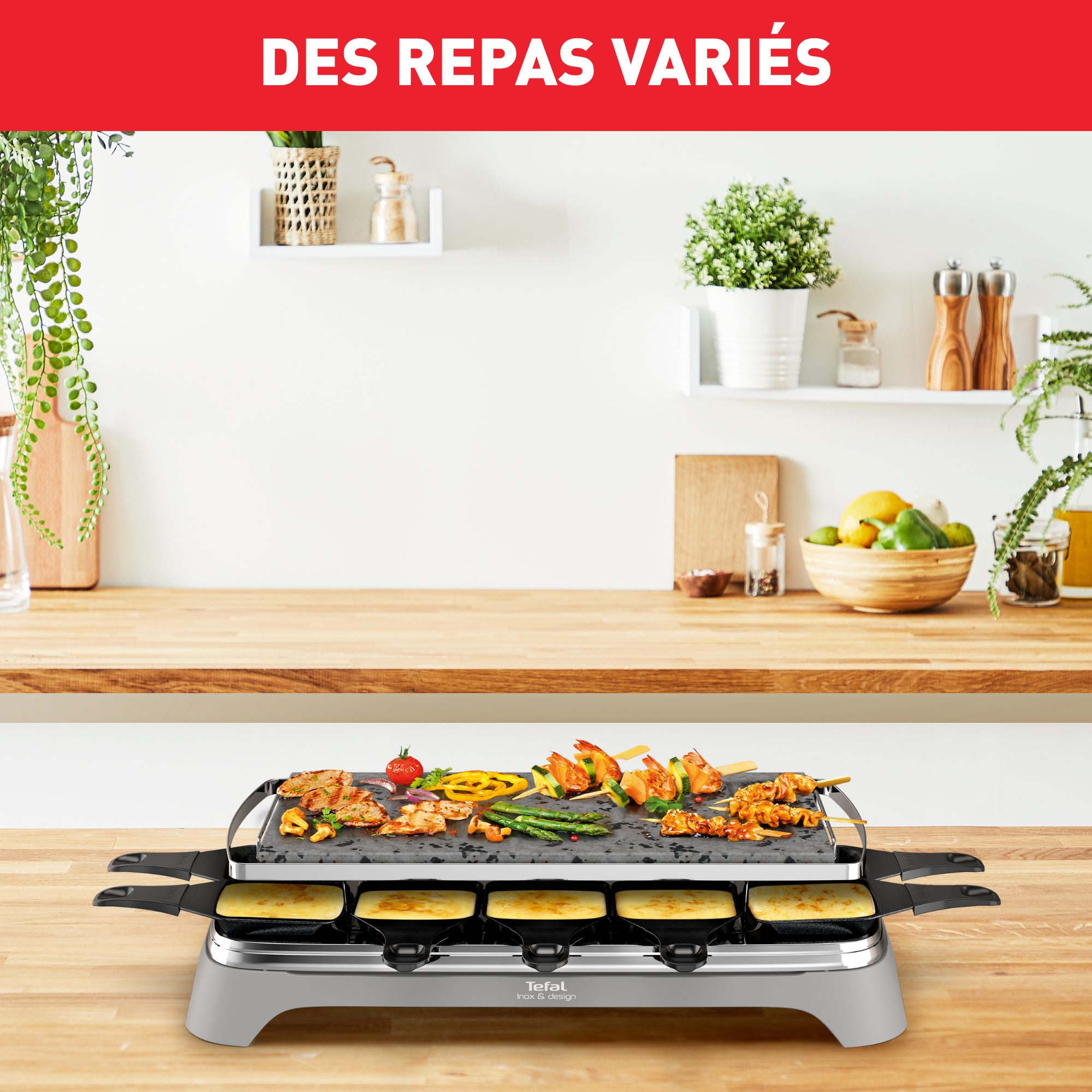 Accessoires et pièces détachées RACLETTE PIERRADE® AMBIANCE PR457B12 Tefal