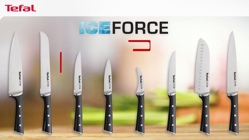 Sada nožů Tefal Ice Force K232S574 5 ks + blok | Sady nožů | Tefal