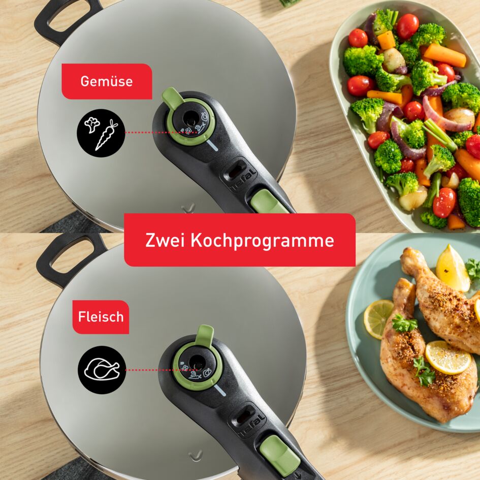 Schãne Tefal Schnellkochtopf Secure Click 6 L Mit Korb Ebenbild