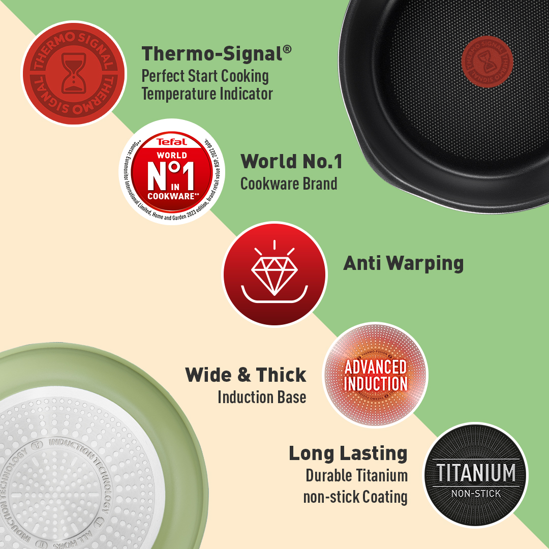 Tefal One-Pick-Pot Pan (Avo Green) | TEFAL