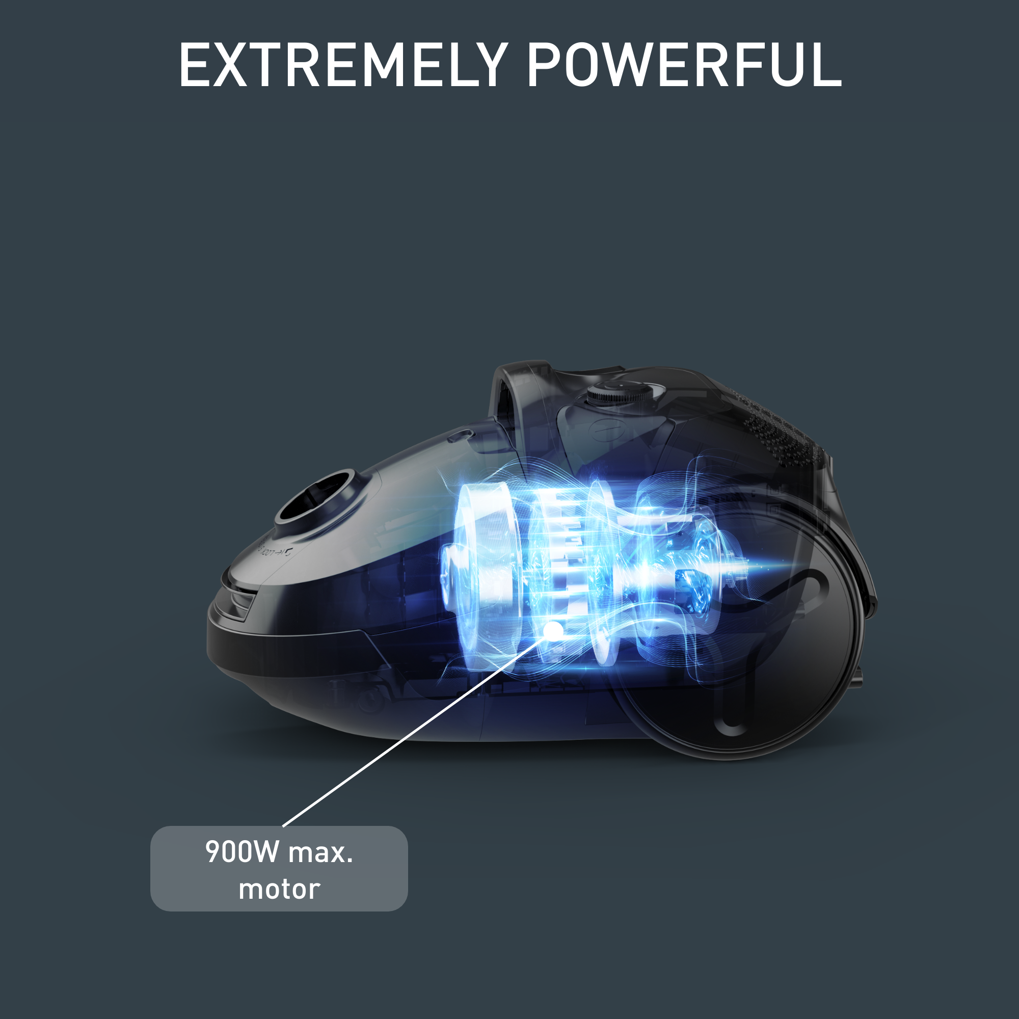 Compact Power, odkurzacz workowy, 750 W, duży zasięg, filtracja | Tefal
