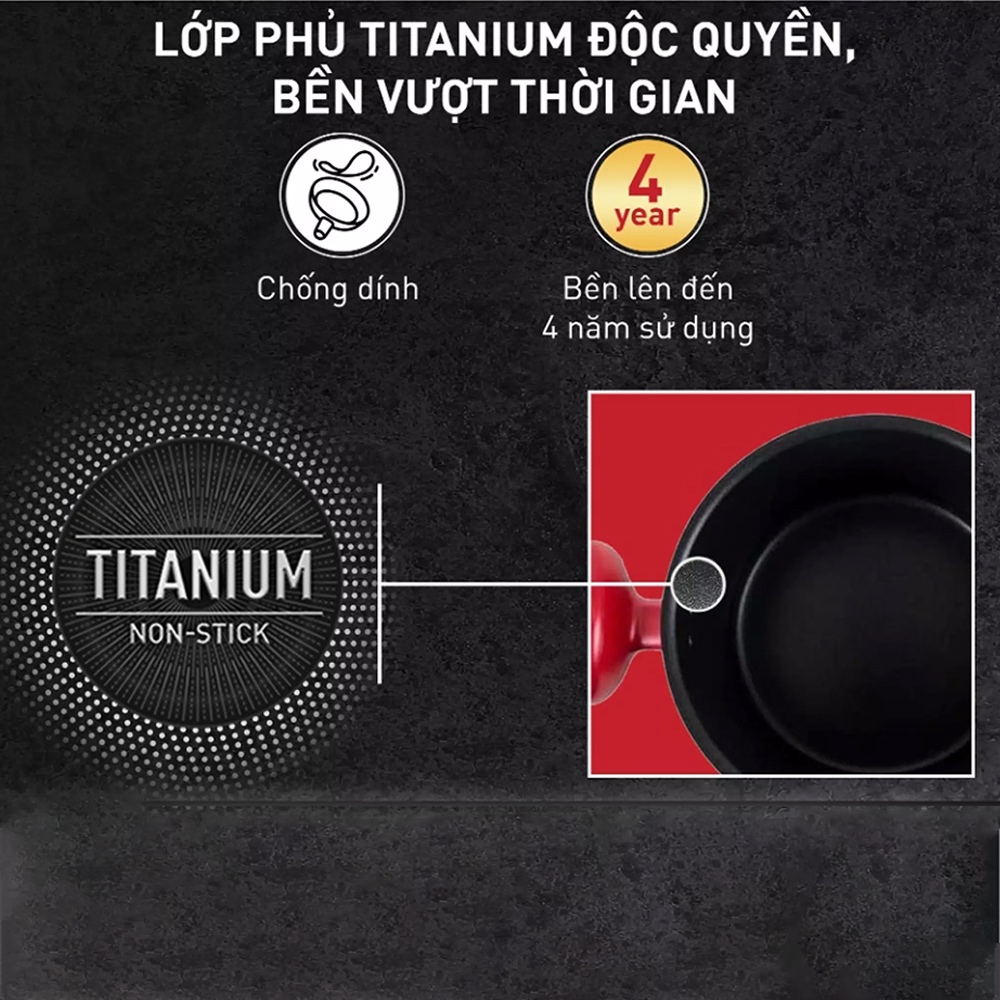Nồi Chống Dính đáy Từ Tefal So Chef 22cm Tefal