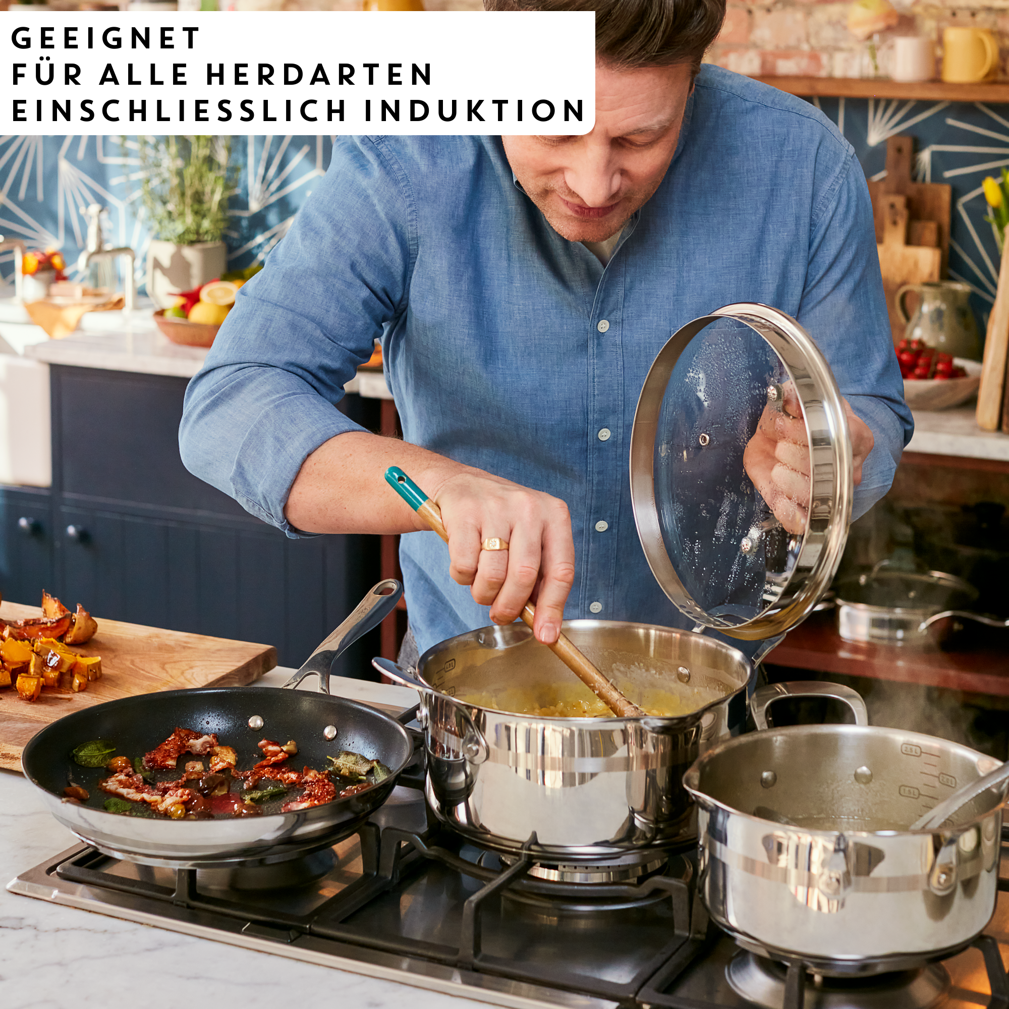 Jamie Oliver Cook Smart Pfannenset 24/28 cm E310S2 | | Tefal