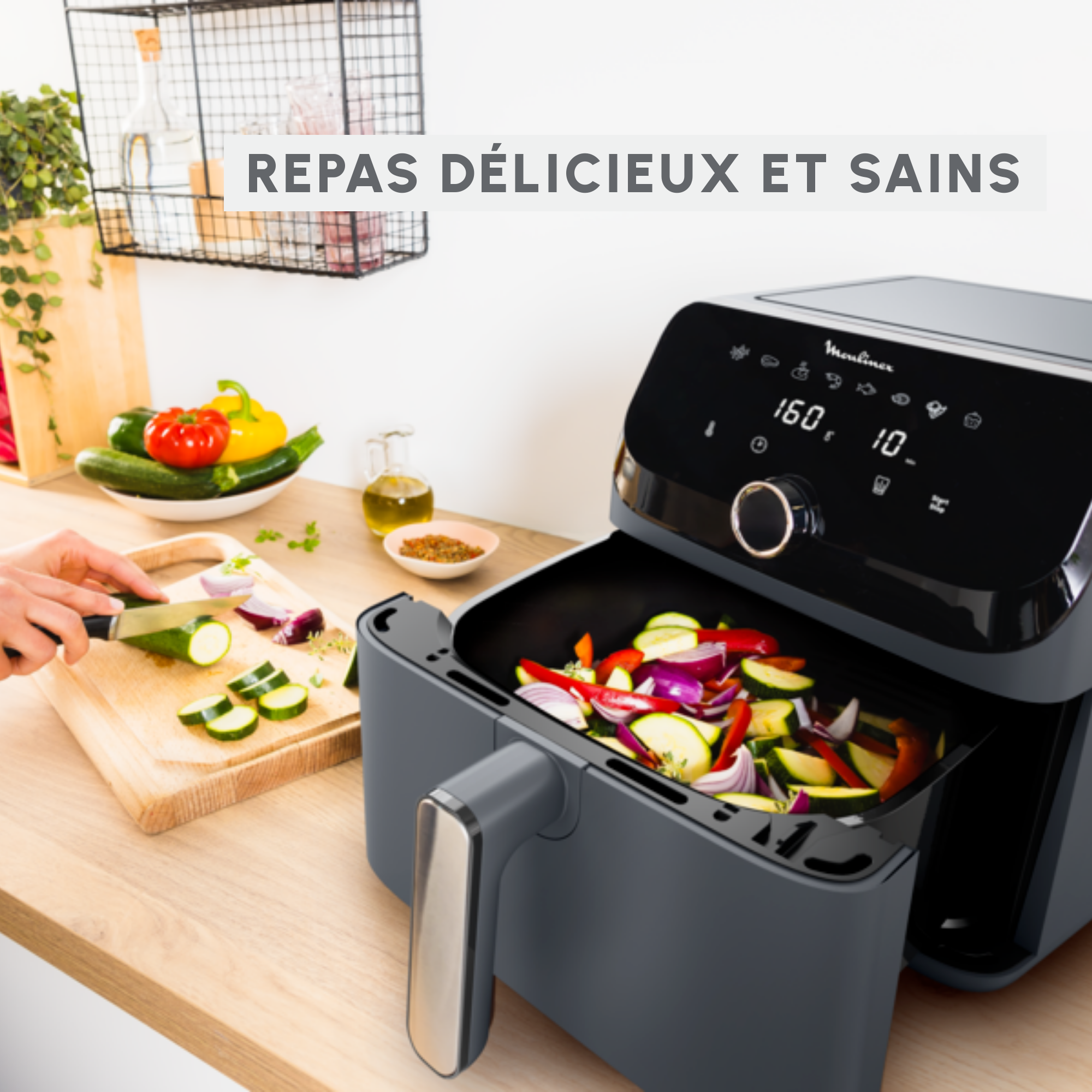 Modes d'emploi Easy Fry Mega Moulinex, friteuse sans huile, air fryer très grande capacité de 7. ...