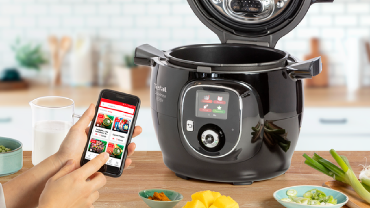 Cook4Me+ Connect CY855830, Интелигентен Мултикукър, 6L, Черен ...