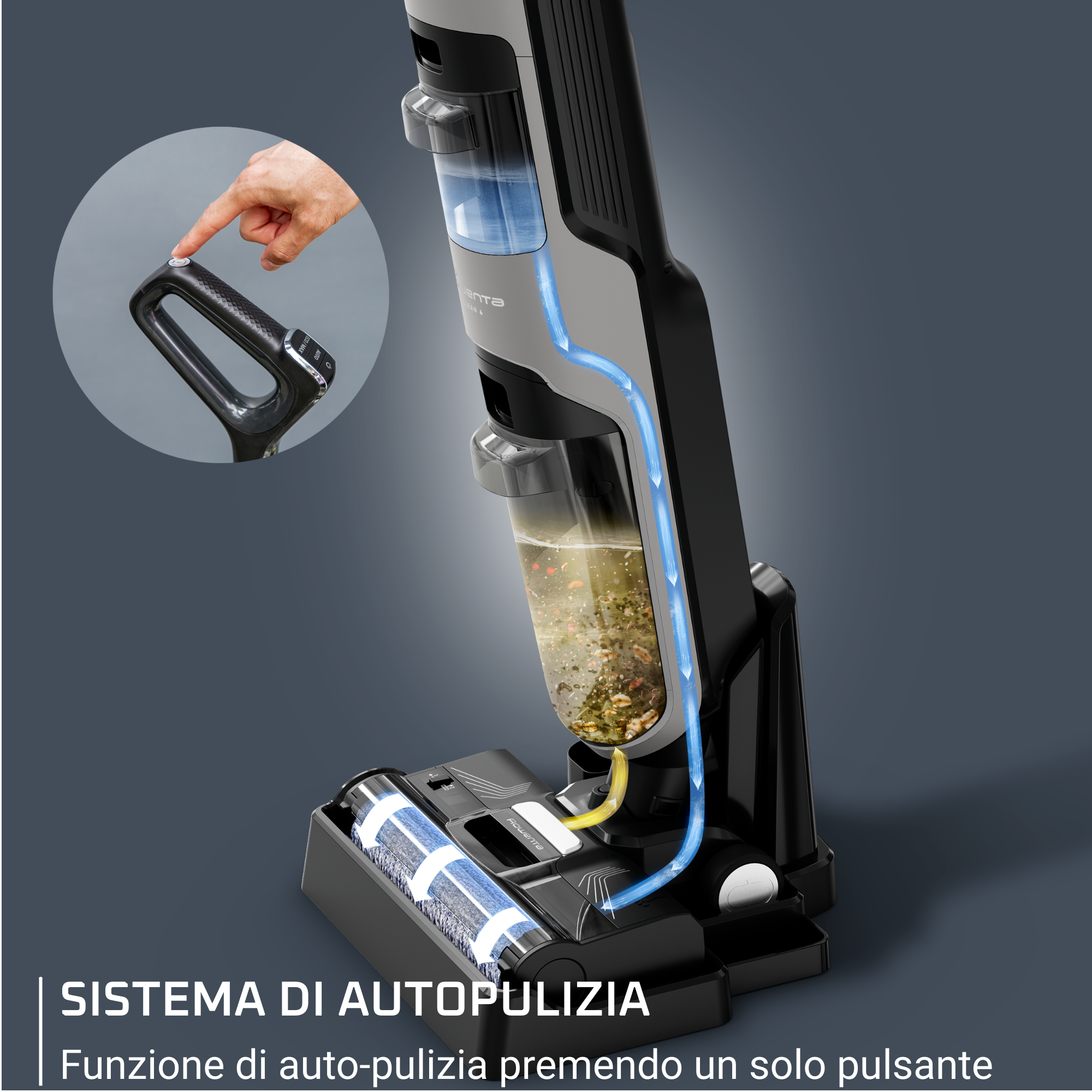 X-Clean 4, Lavapavimenti Senza Fili | Aspirazione e pulizia | Rowenta